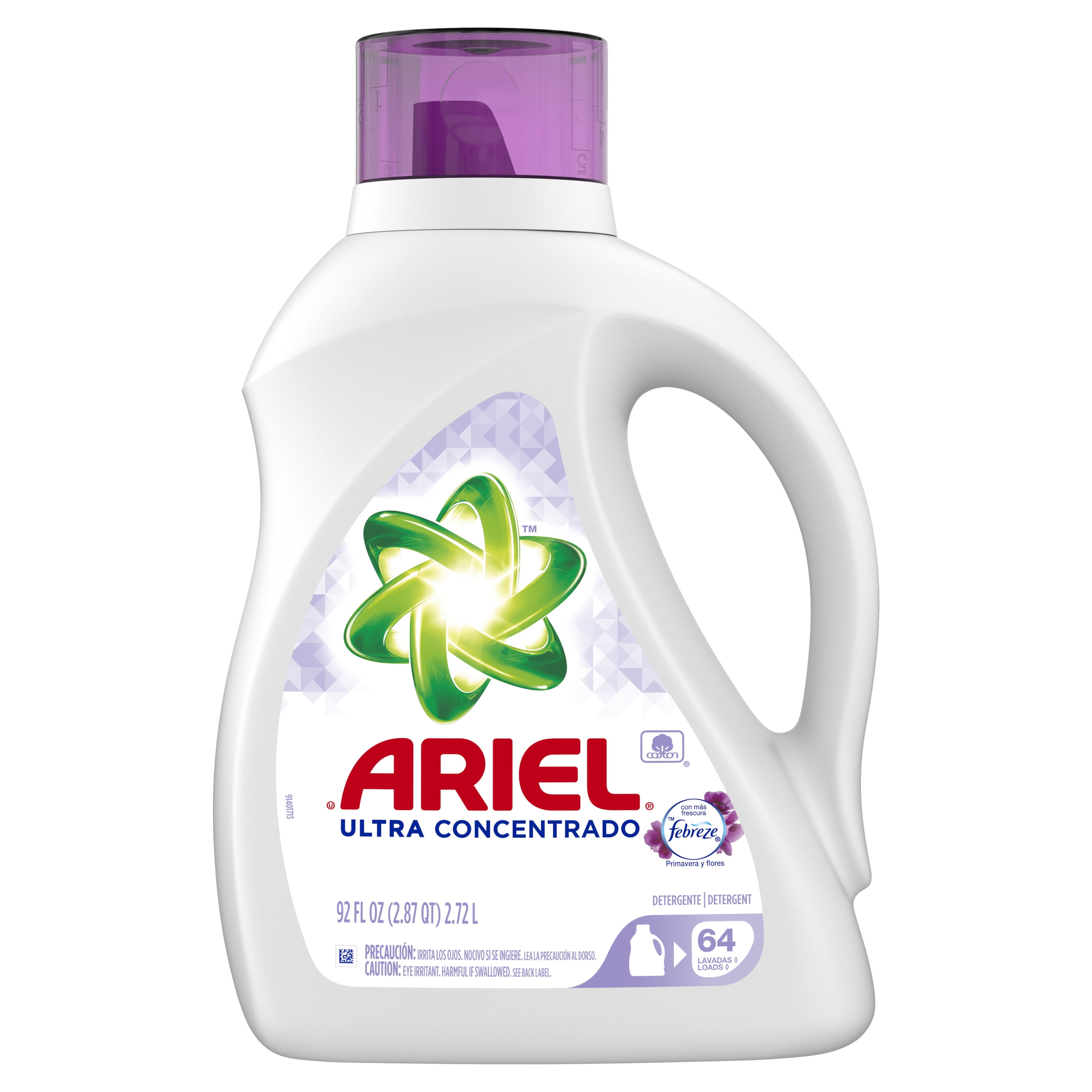 Ariel Ultra Concentrated with Febreze Liquid Laundry Detergent, Spring ...