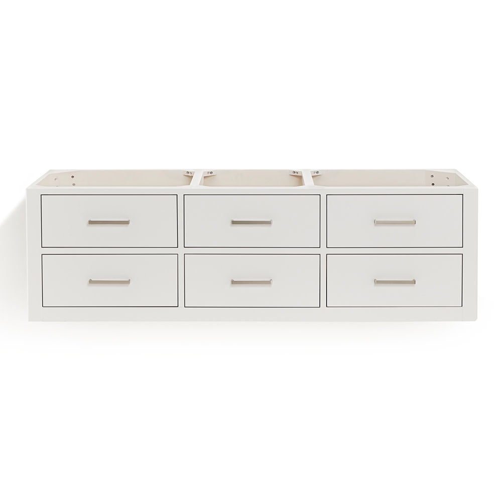 Ariel W060d-Bc Hutton 60" Double Wall Mounted Vanity Cabinet Only ...