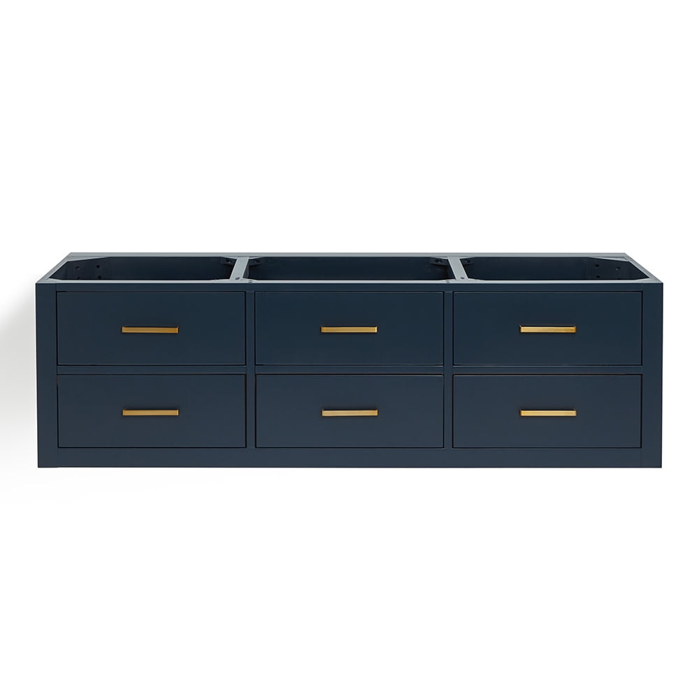 Ariel W060s-Bc Hutton 60" Double Wall Mounted Vanity Cabinet Only ...