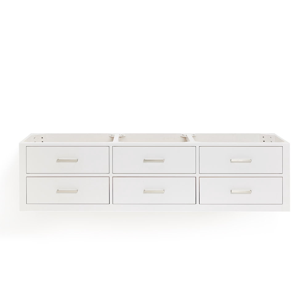Ariel W072d-Bc Hutton 72" Double Wall Mounted Vanity Cabinet Only ...