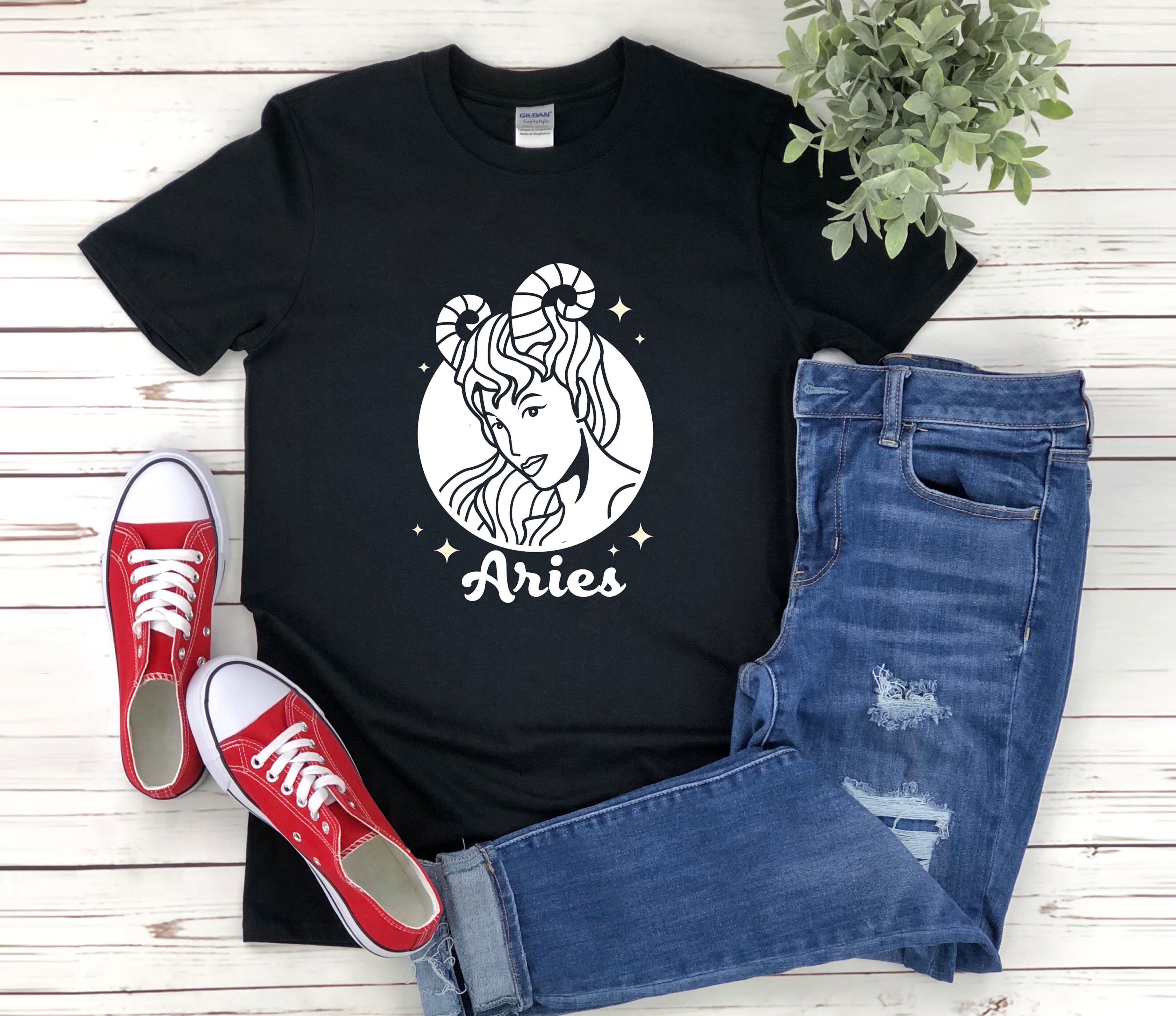 Aries Birthday Gift, Aries Shirt, Aries Girl, Aries Queen Shirt, Birthday Shirt Women, Zodiac ...