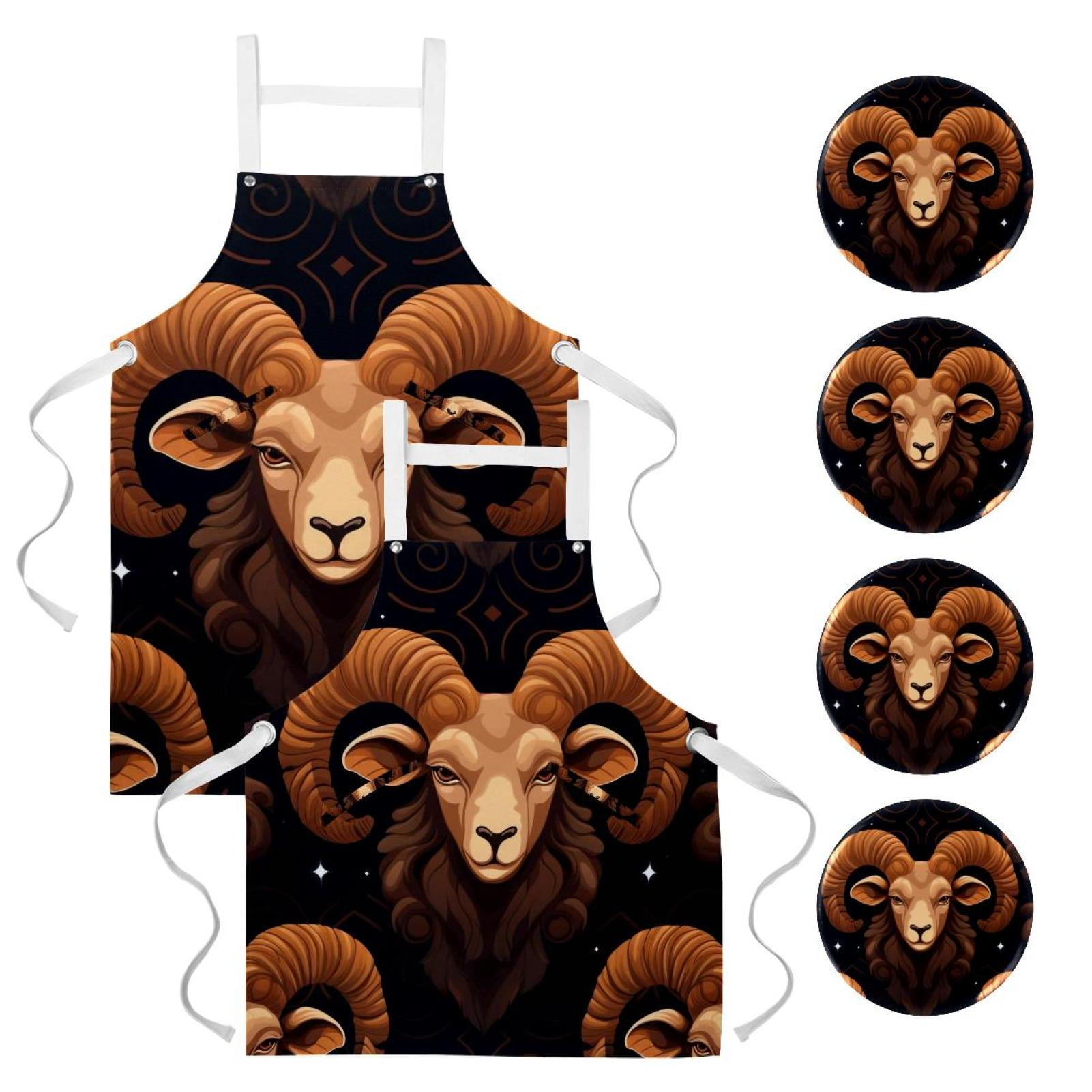 Aries Constellation 2 Pack Waterproof Circle Pins with Pockets and ...