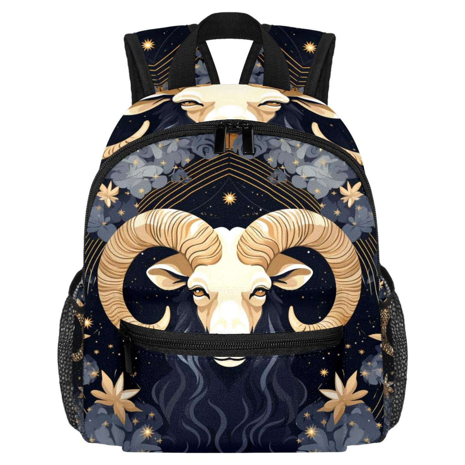 Aries Constellation Cute Printed Backpack with Adjustable Shoulder ...