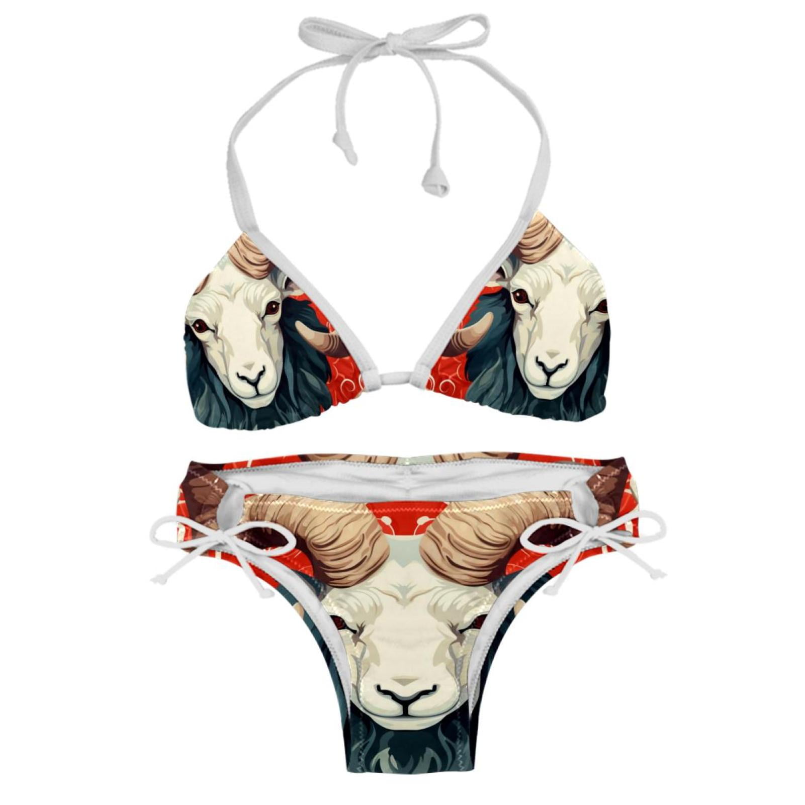 Aries Constellation Detachable Sponge Adjustable Strap Bikini Set Two ...