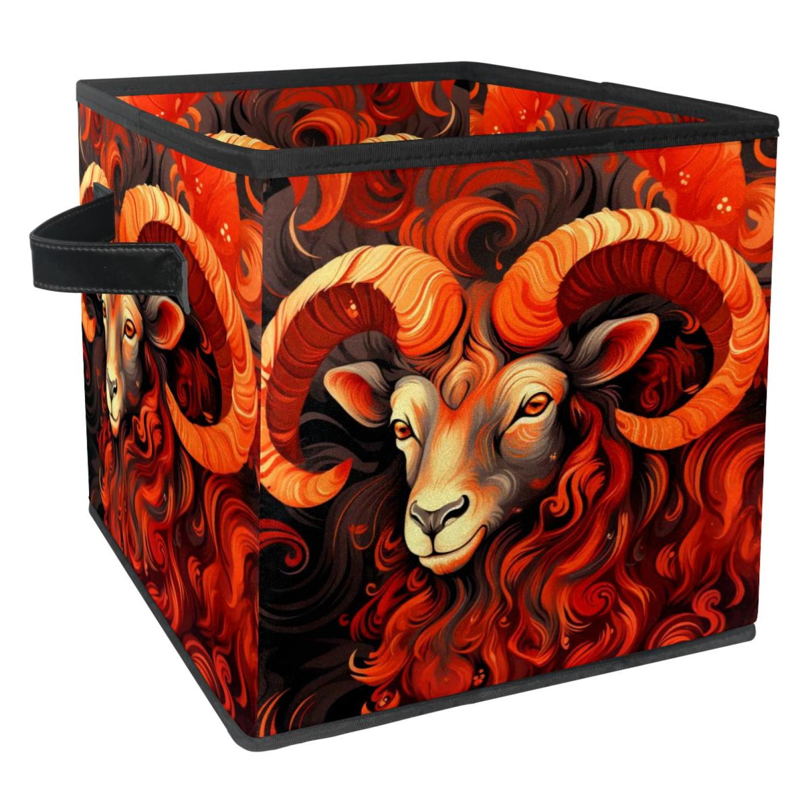 Aries Constellation Foldable Toy Box Organizer Bins Storage Cubes with ...