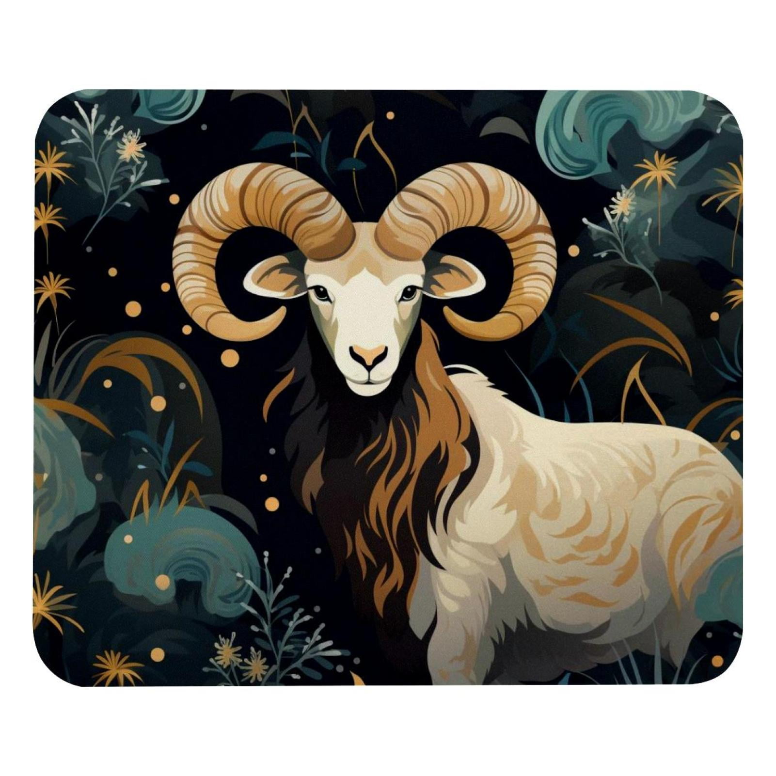 Aries Constellation Gaming Mouse Pad Desk Mat, Square 8.3x9.8 Inch Non ...