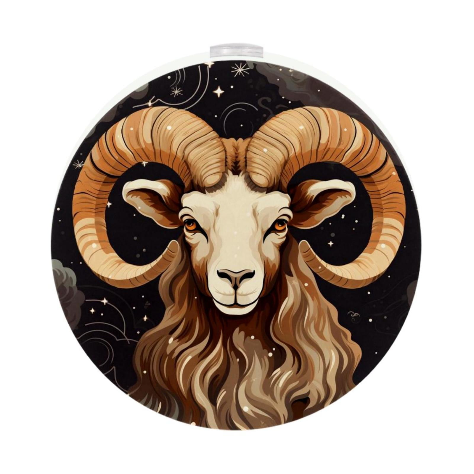 Aries Constellation LED Round Night Light-2PCS | Energy-Efficient Plug ...
