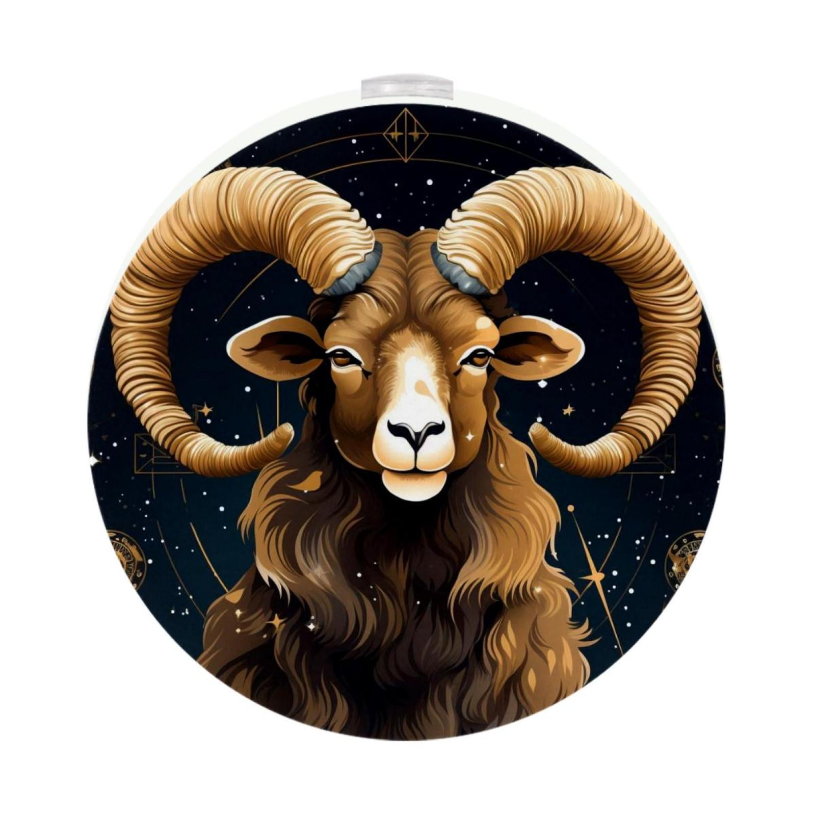 Aries Constellation LED Round Night Light-2PCS: Wireless & Portable ...