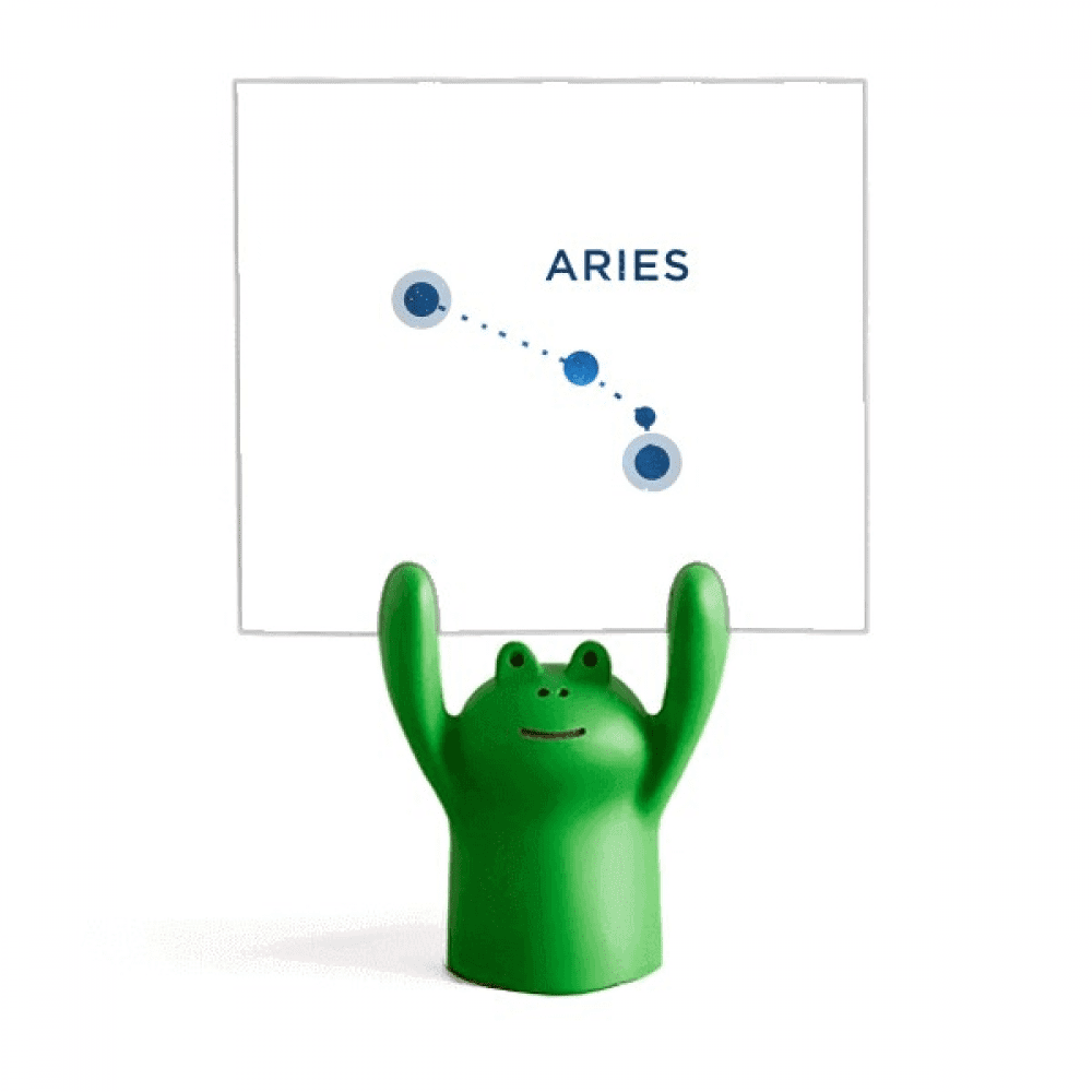 Aries Constellation Sign Zodiac Memo Holder Cartoon Animal Frog Stand ...
