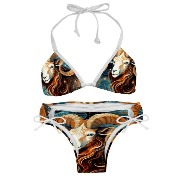 Aries Constellation Swimsuit Bikini Set with Detachable Sponge and ...