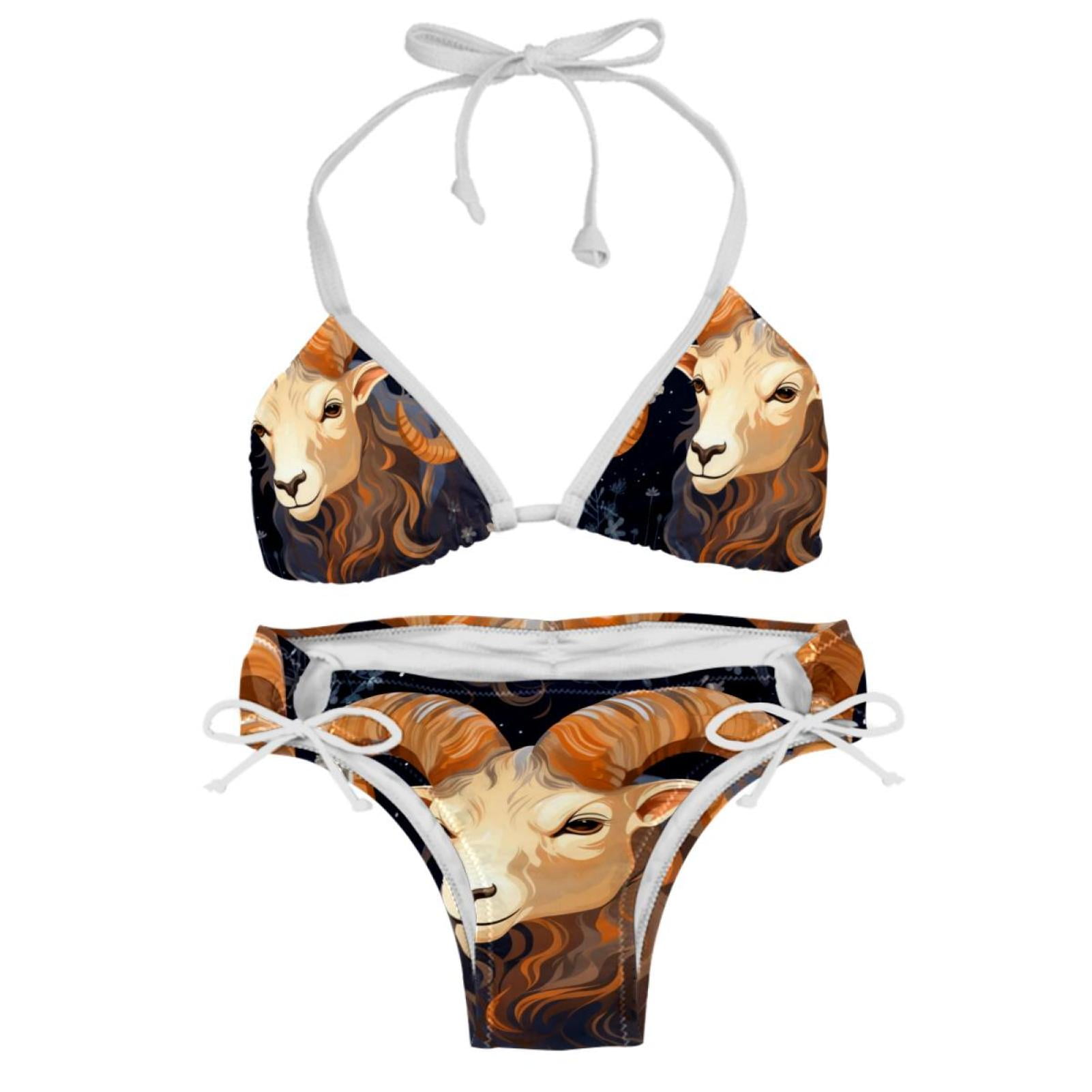 Aries Constellation Women's Swimsuit Bikini Set, Detachable Sponge ...