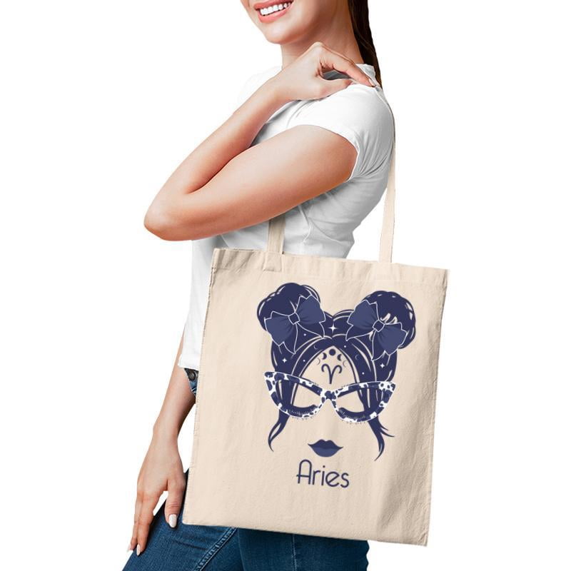 Aries Girl Blue Fairy Beautiful Girl Gift For Women Birthday Gift Tote ...
