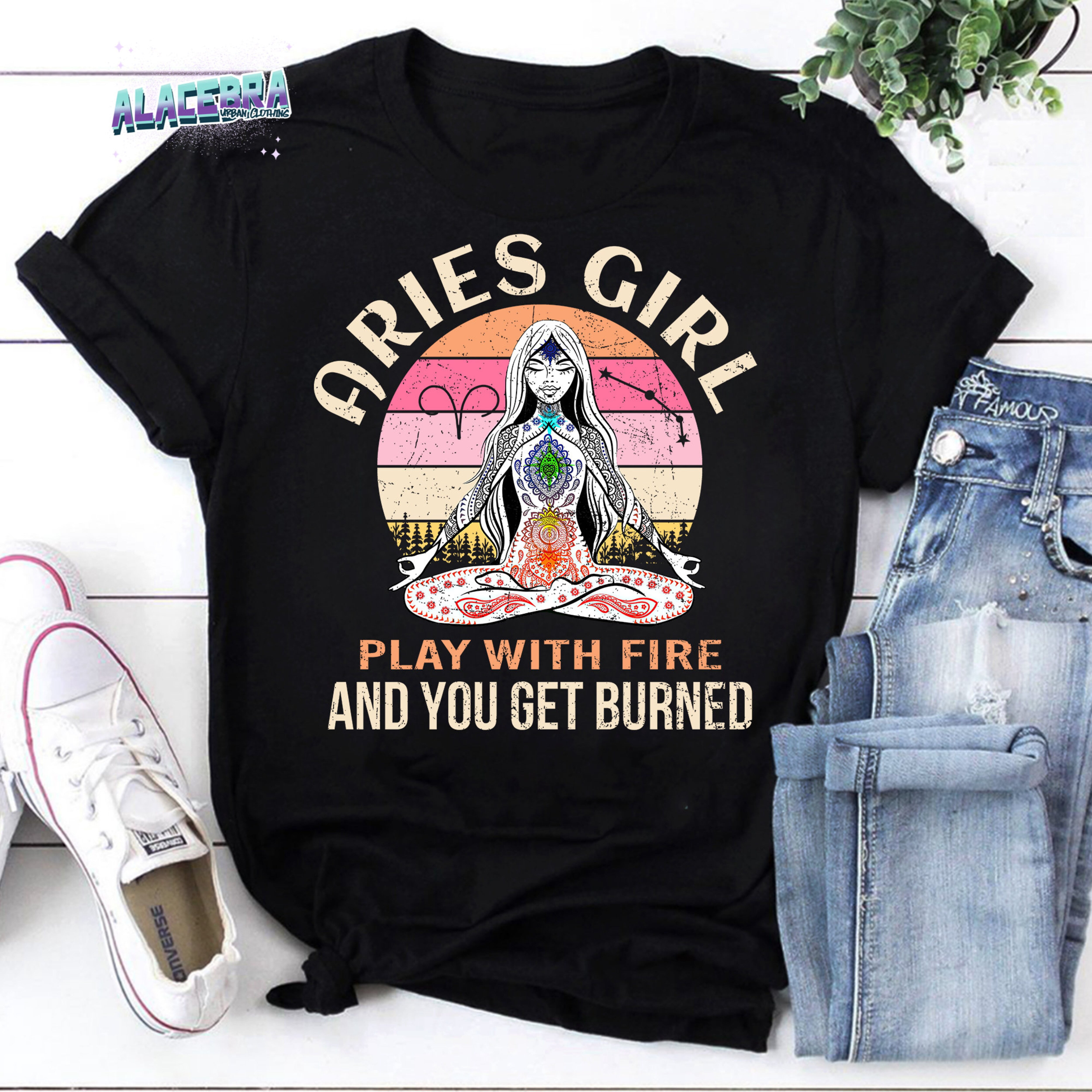 Aries Girl Horoscope Zodiac Astrological Sign Vintage T-Shirt, Aries ...