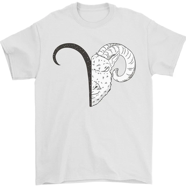 Aries Goat Head Star Sign T-Shirt - Walmart.com