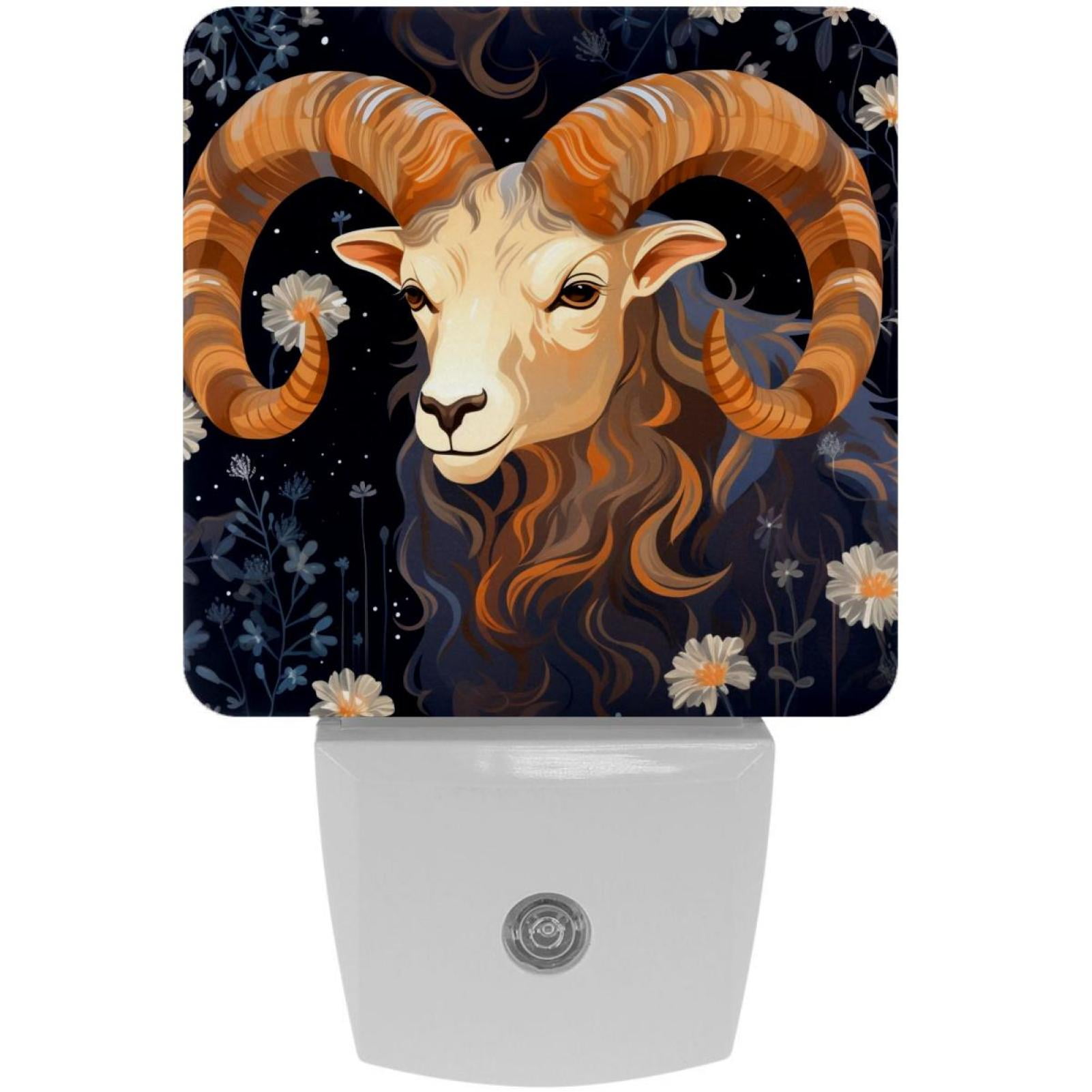 Aries LED Square Night Lights - Energy Efficient Bedside Lamp with Soft ...