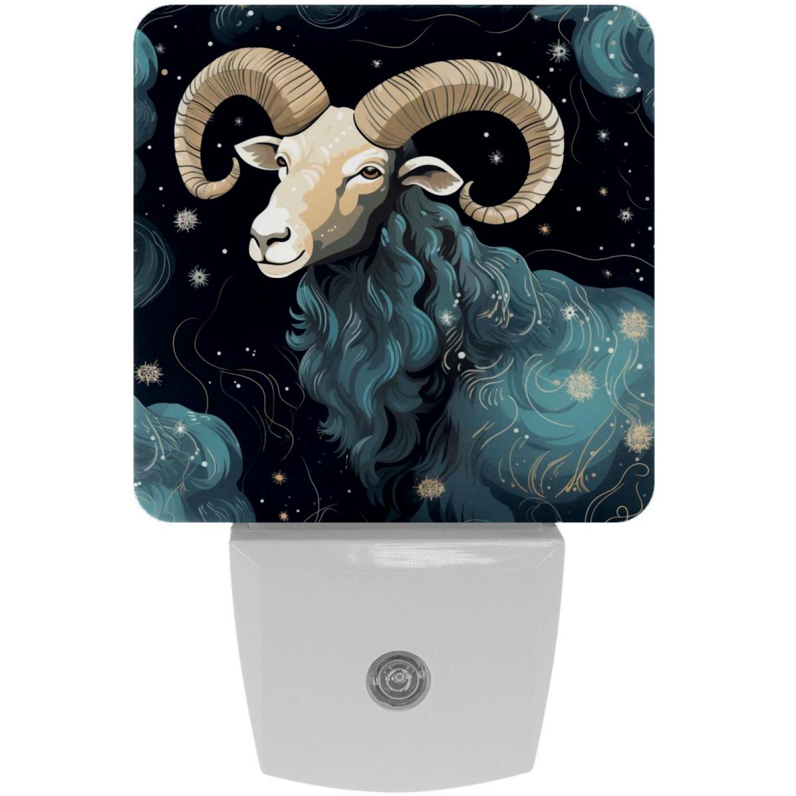 Aries LED Square Night Lights - Portable and Stylish for Bedroom and ...