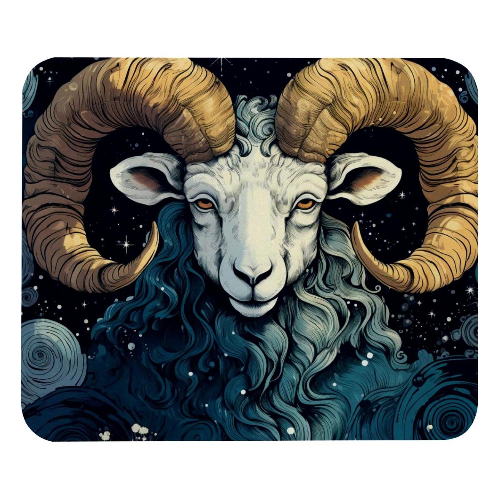 Aries Mouse Pad, Personality Design Rubber Base for Office Decor for ...
