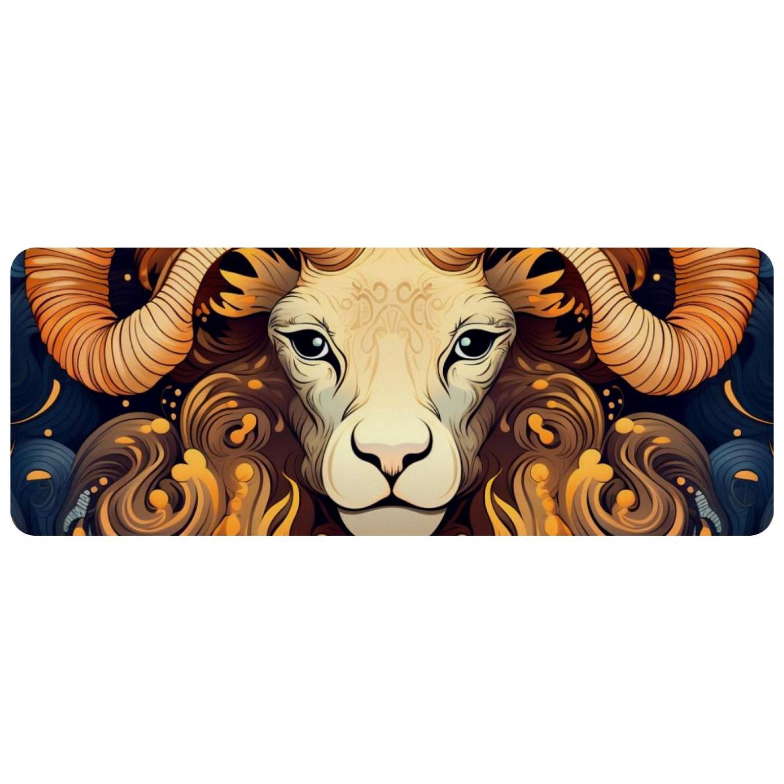 Aries Mouse Pad, Personality Design Rubber Base for Office Decor for ...