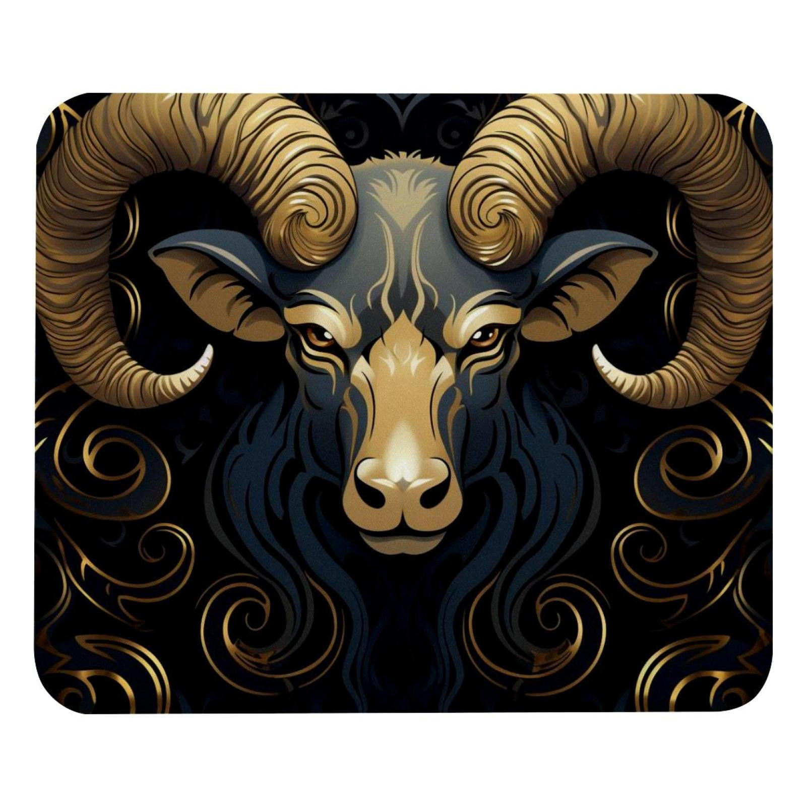 Aries Mouse Pad, Personality Design Rubber Base for Office Decor for ...