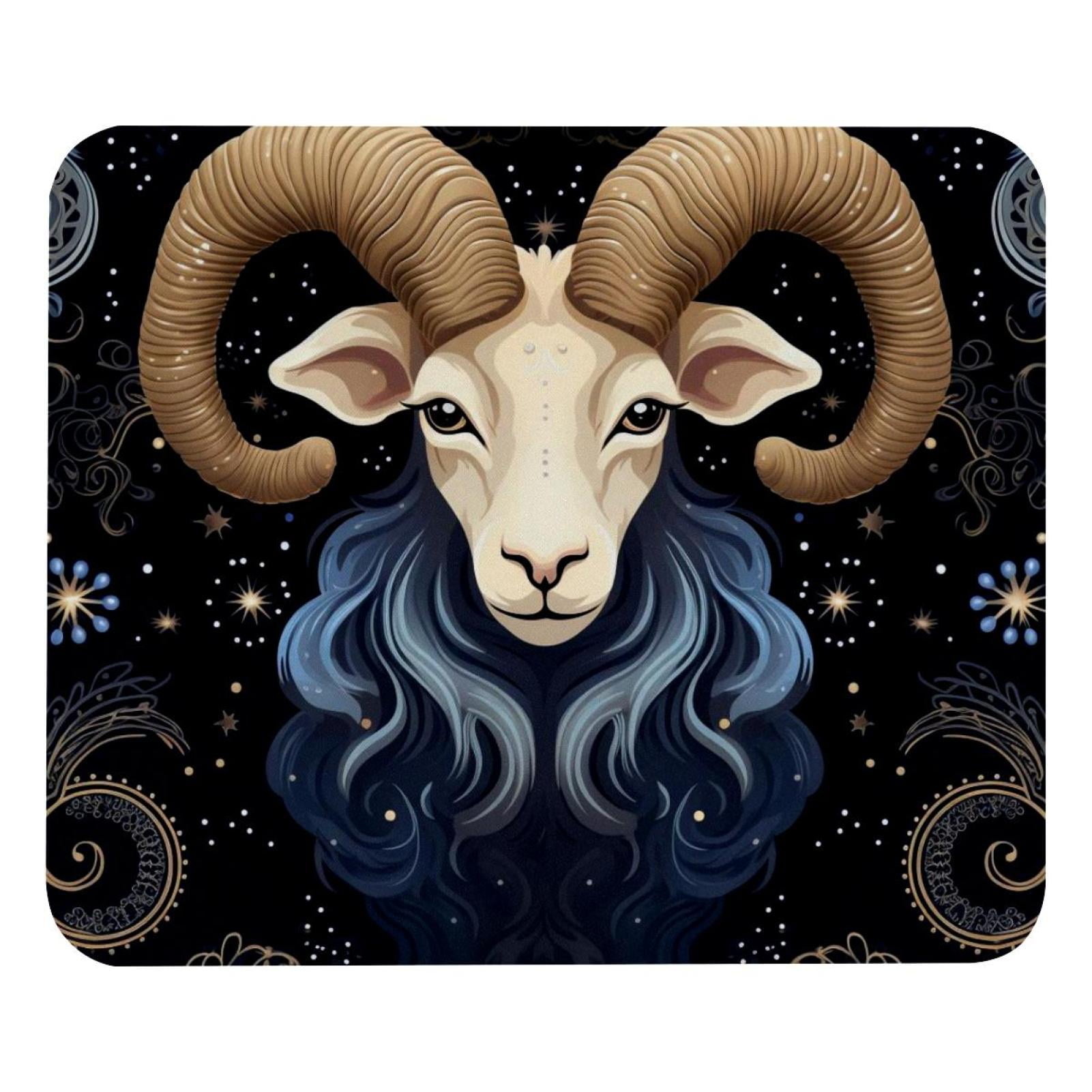 Aries Mouse Pad, Personality Design Rubber Base for Office Decor for ...