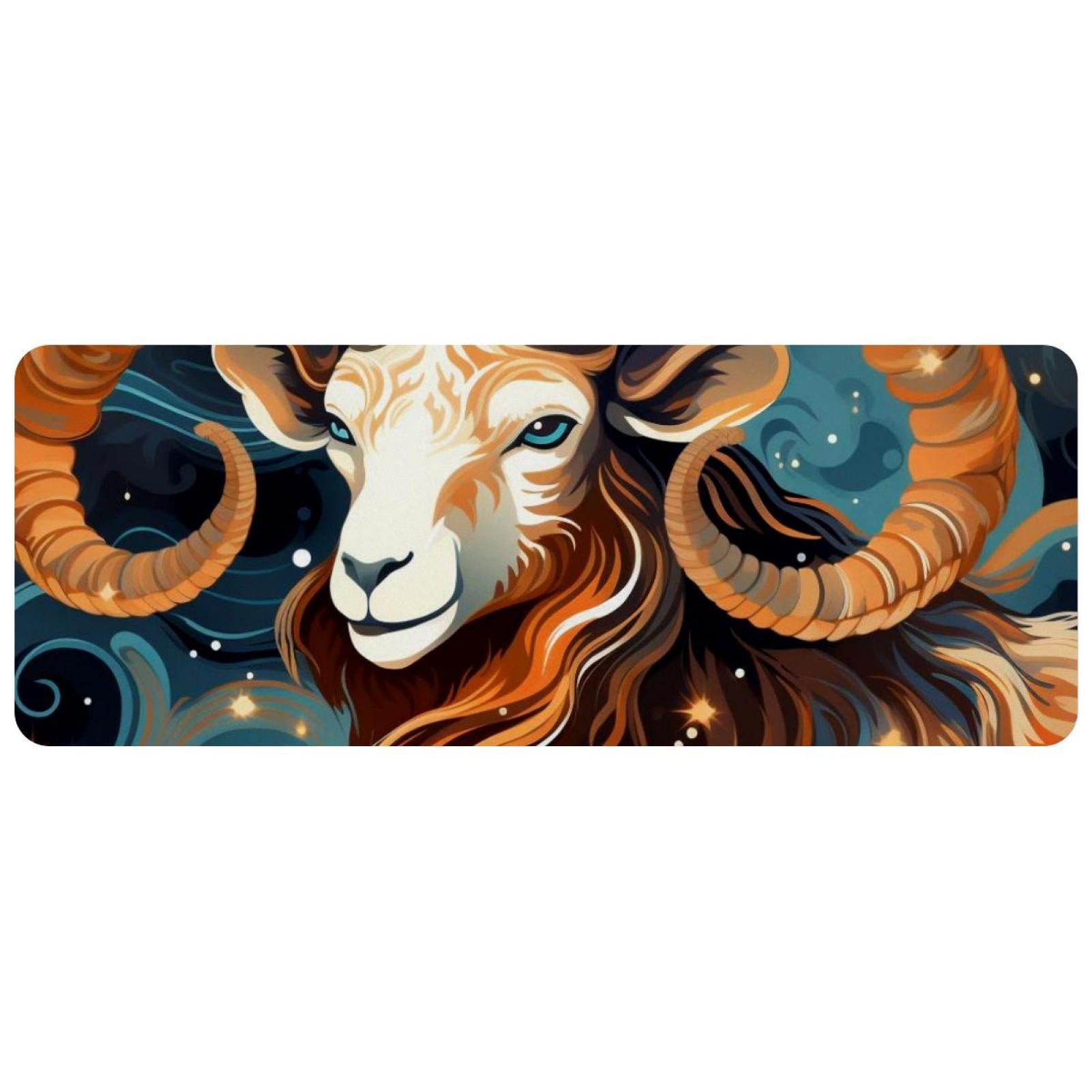 Aries Mouse Pad, Personality Design Rubber Base for Office Decor for ...