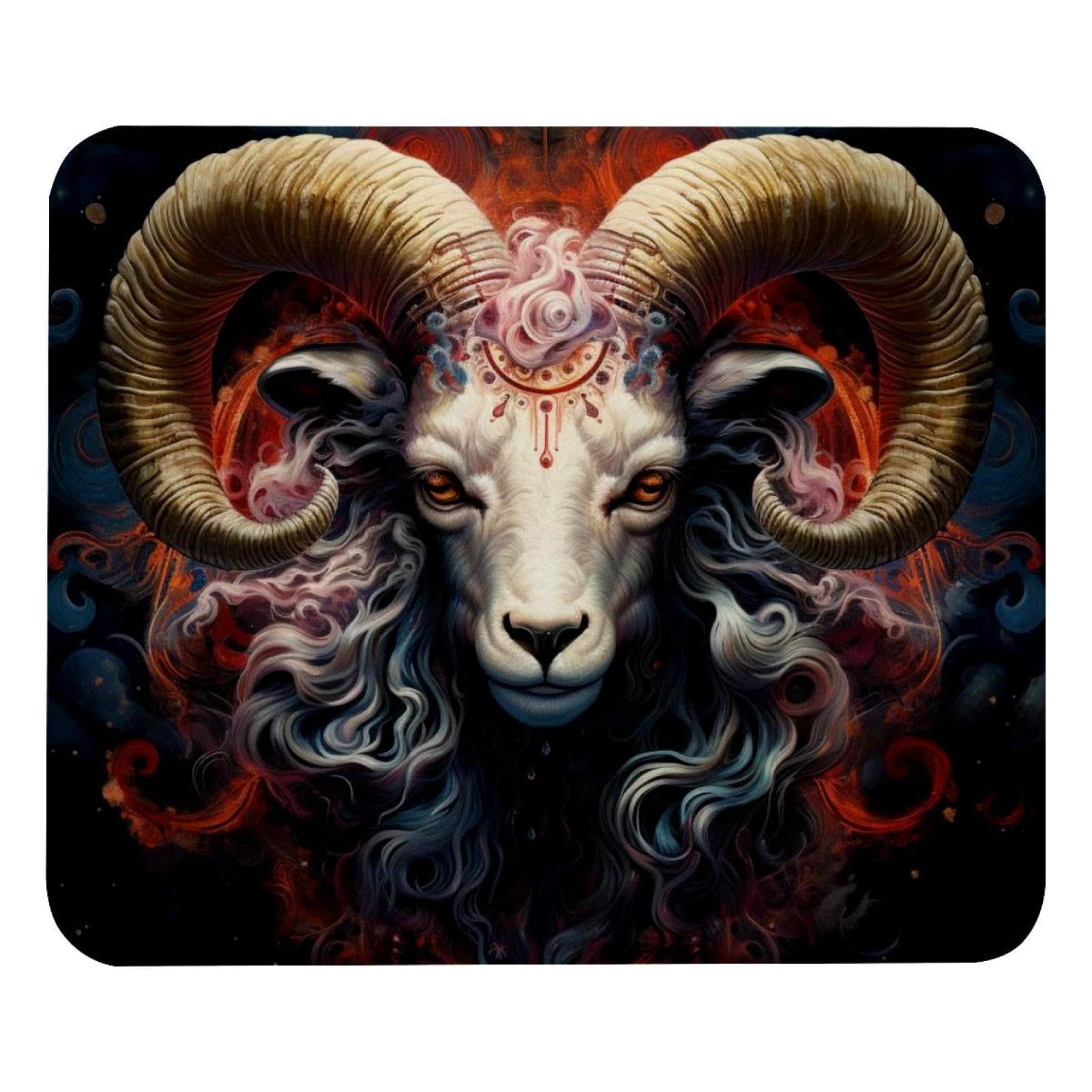 Aries Mouse Pad, Personality Design Rubber Base for Office Decor for ...