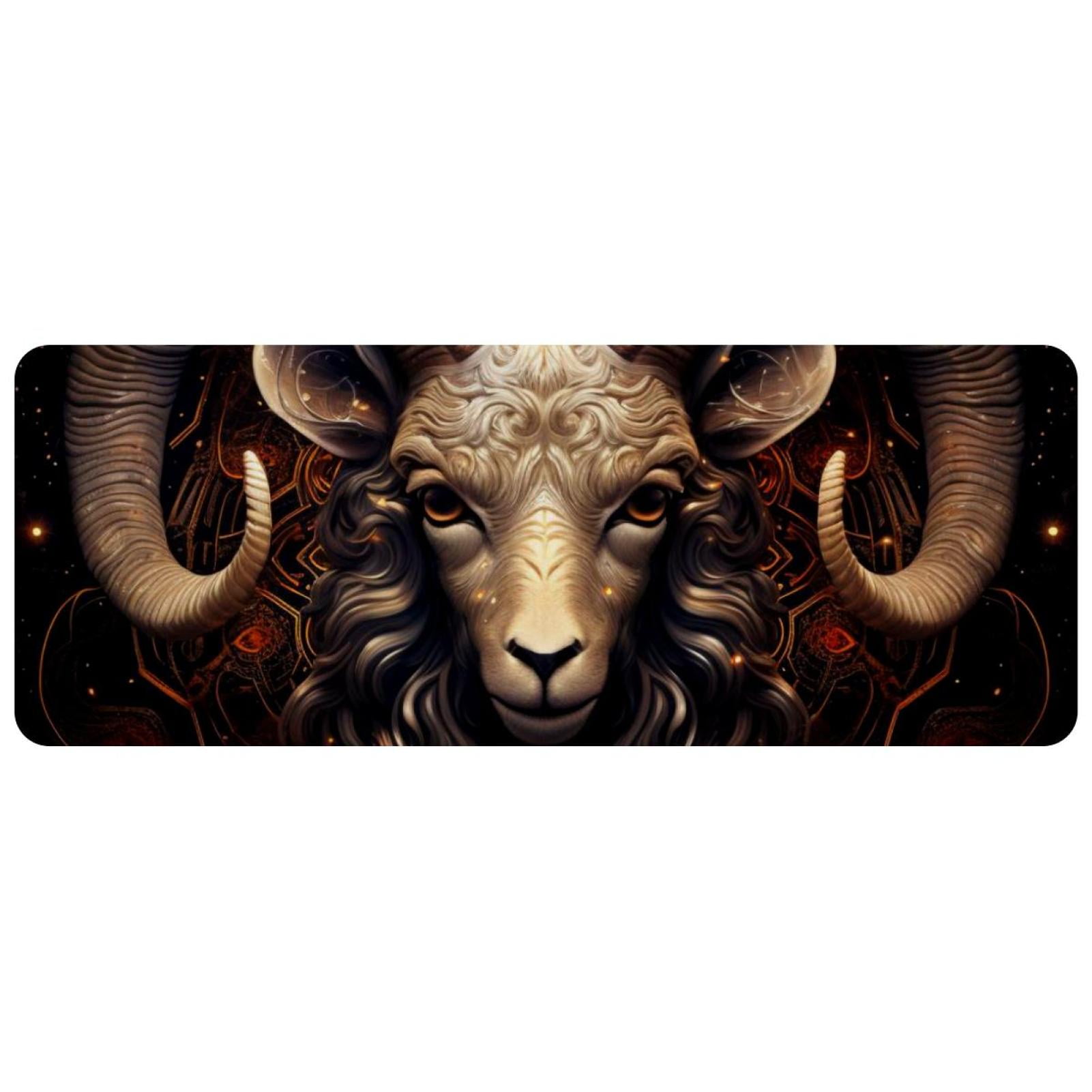 Aries Mouse Pad, Personality Design Rubber Base for Office Decor for ...