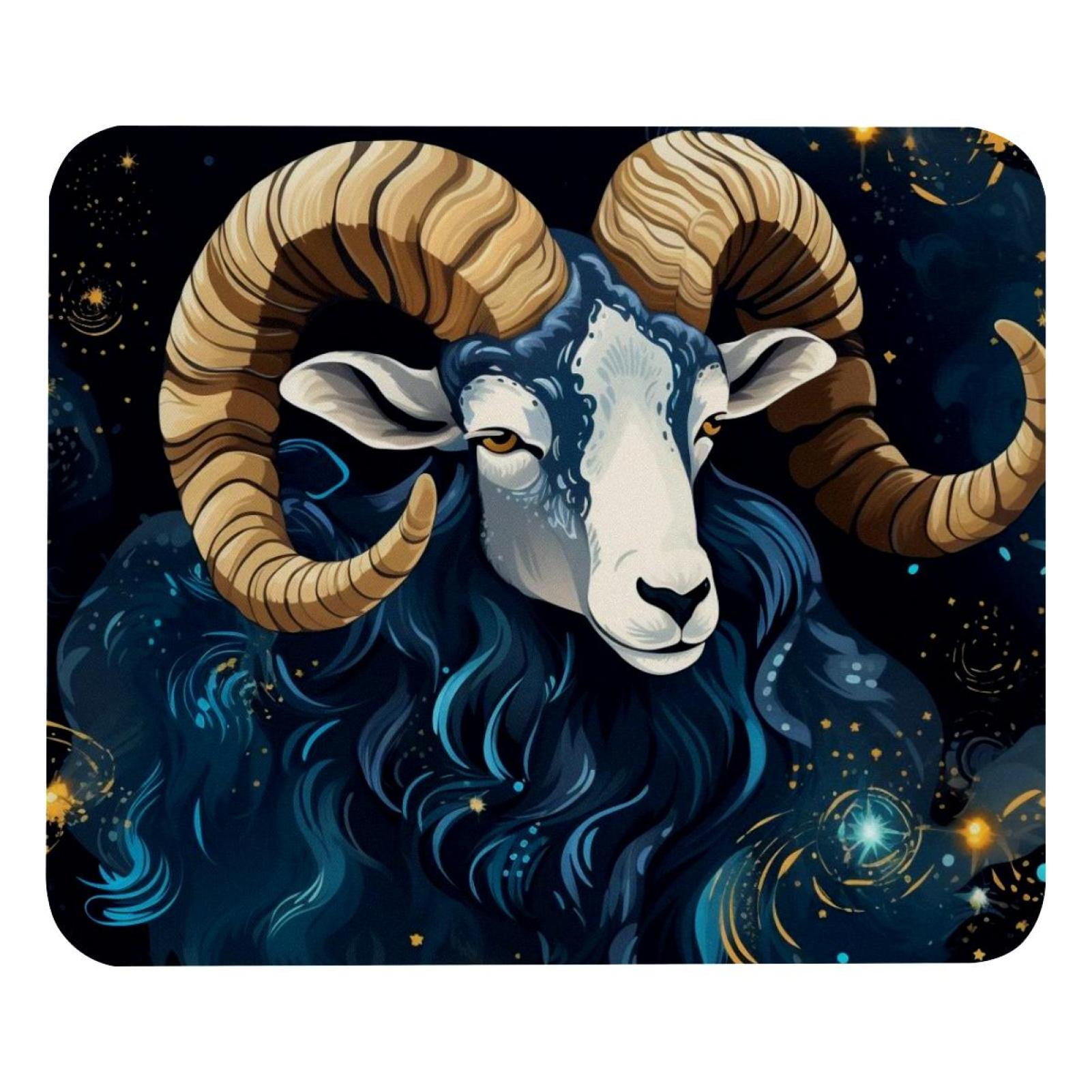 Aries Mouse Pad, Personality Design Rubber Base for Office Decor for ...