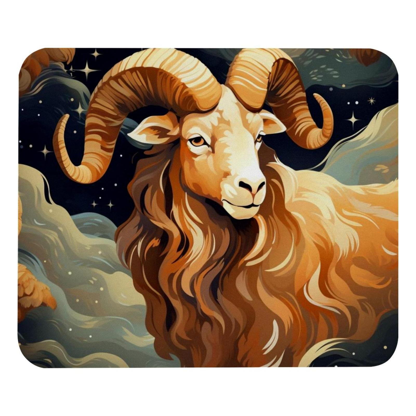 Aries Mouse Pad, Personality Design Rubber Base for Office Decor for ...