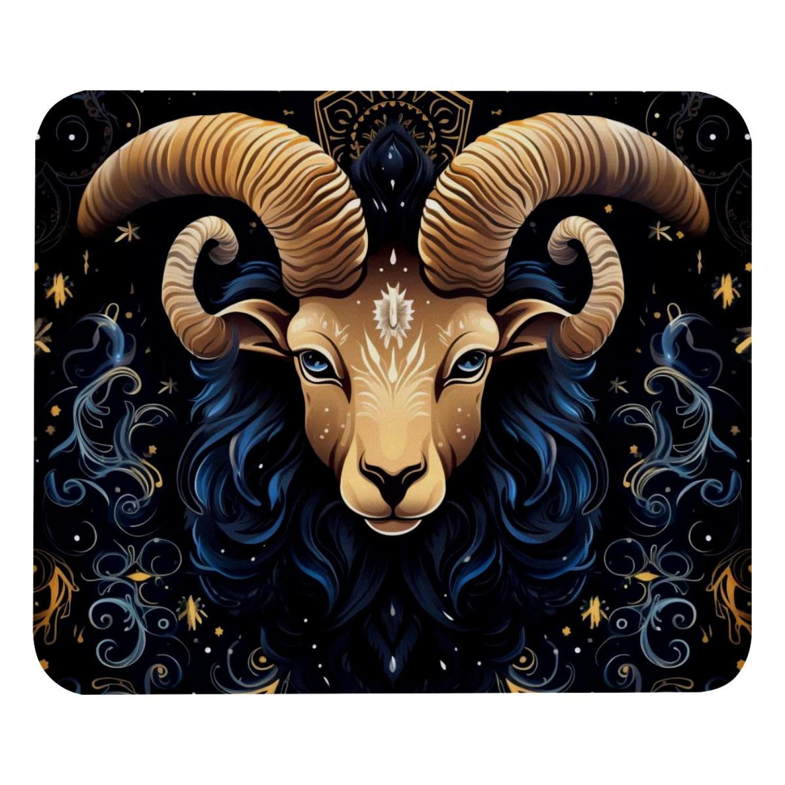Aries Mouse Pad, Personality Design Rubber Base for Office Decor for ...