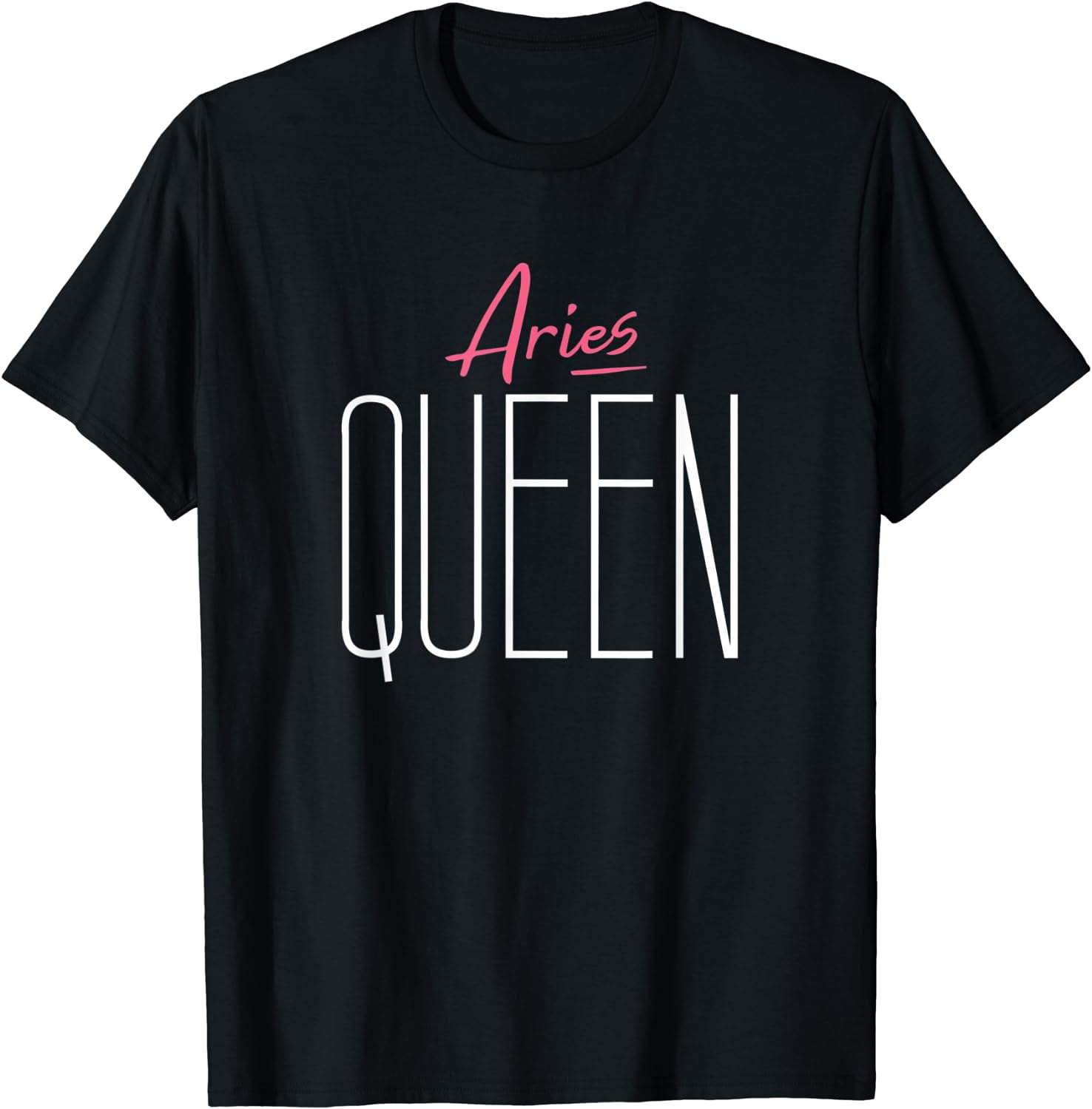 Aries Queen / Classy Aries Woman Birthday Astrology Sign T-Shirt - Walmart.com