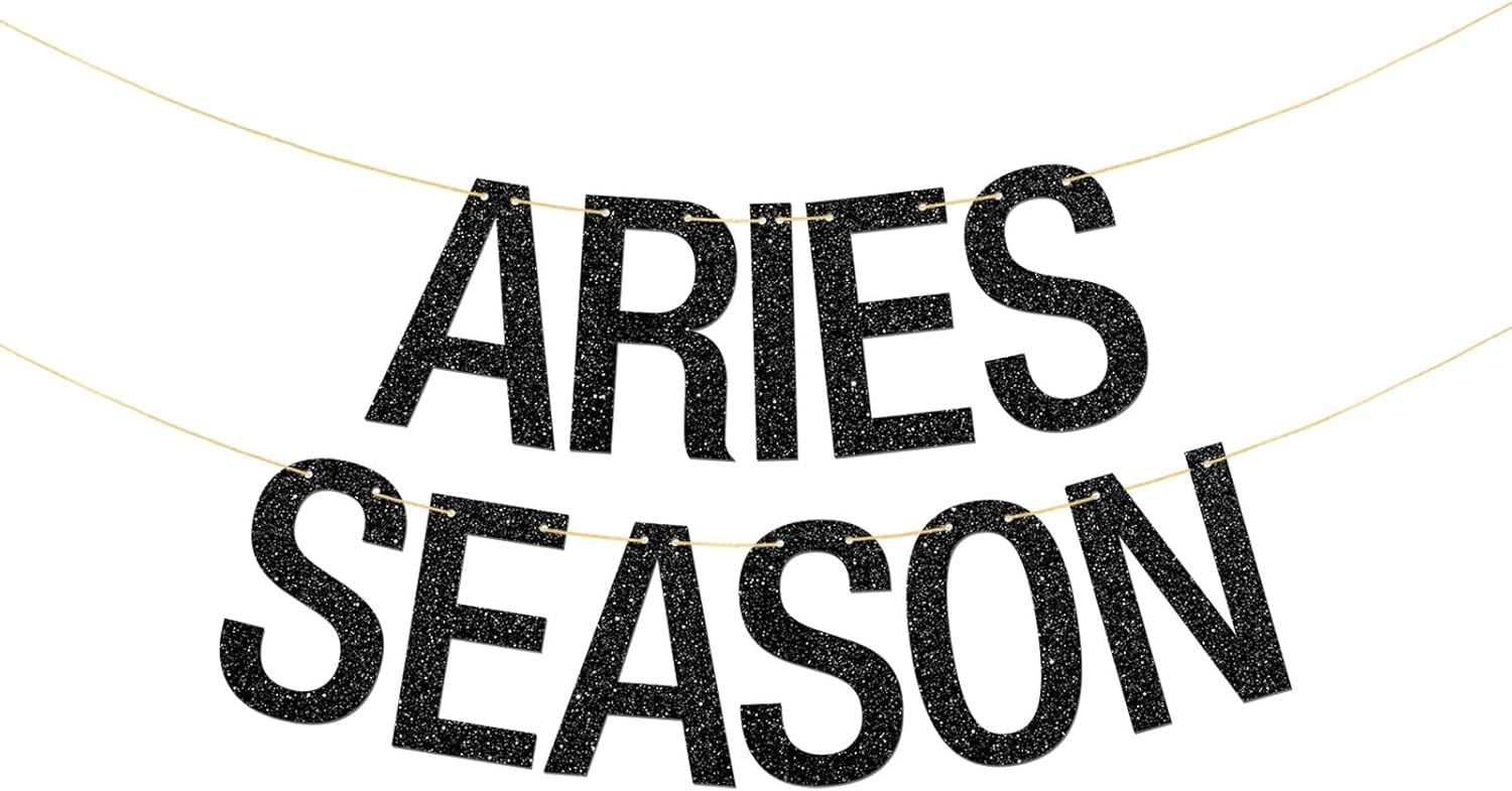 Aries Season Banner - Aries Birthday Party Garland Supplies - Zodiac ...