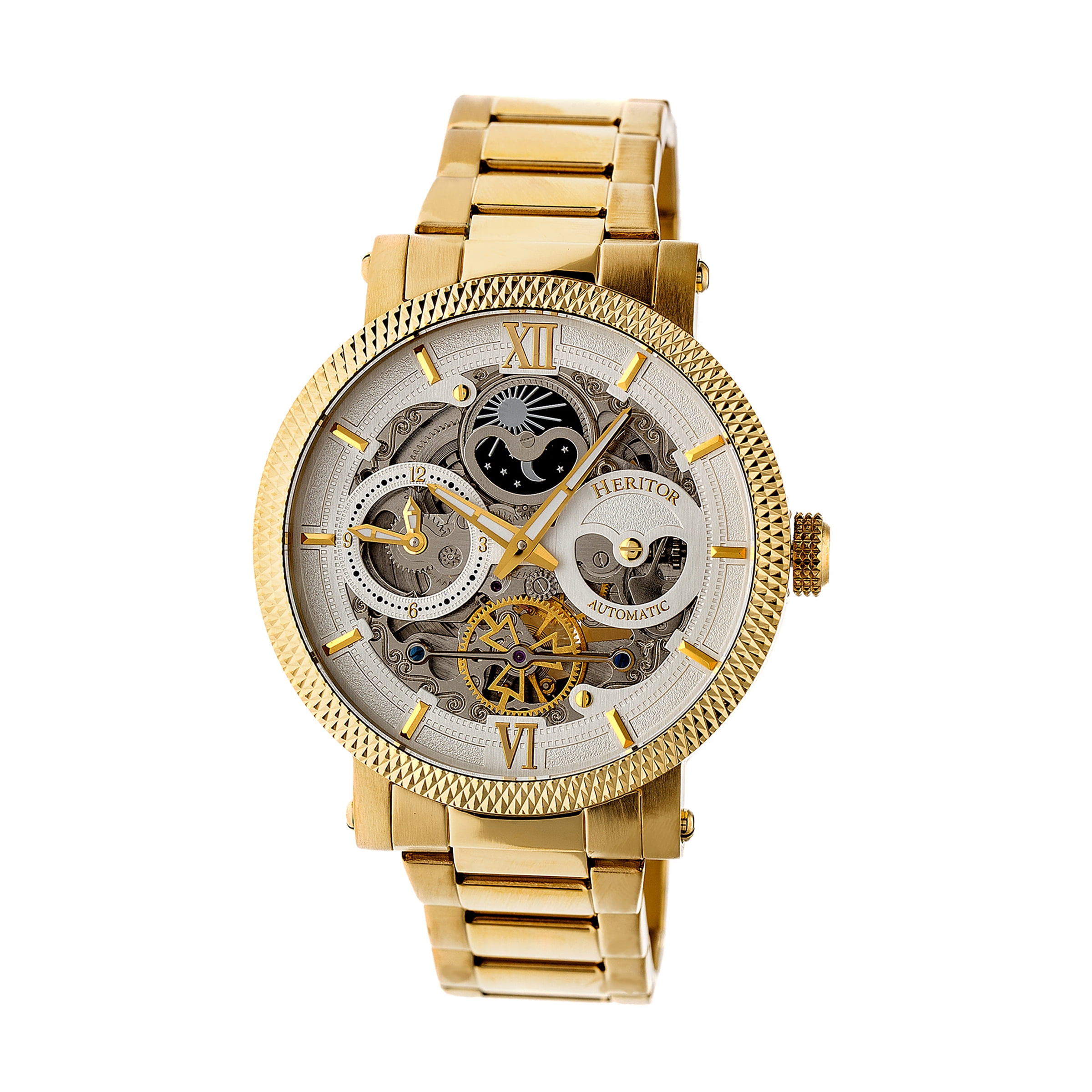 Aries Skeleton Dial Bracelet Watch - Gold/Silver - Walmart.com