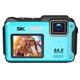 Aries SplashCam Pro 64MP Waterproof Digital Camera - Dual Display, WiFi ...