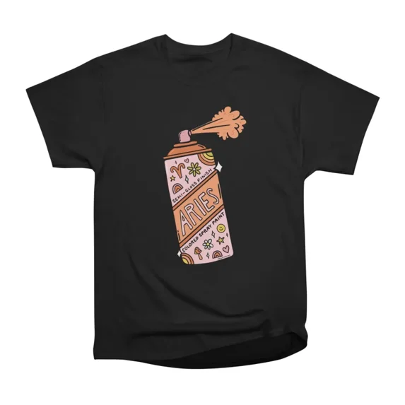 Aries Spray Paint T-Shirt Tee Gift For Him Merch For Her Apparel For ...