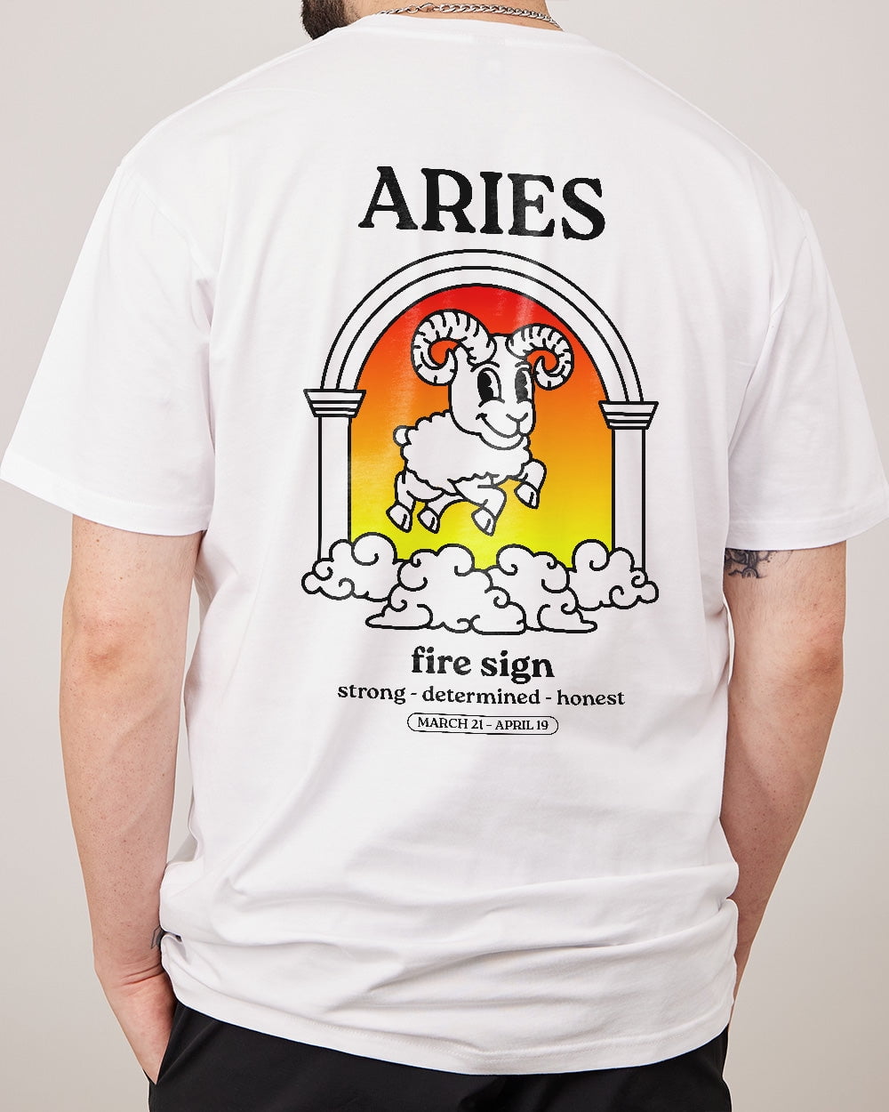Aries T-Shirt Australia Online colour_white - Walmart.com