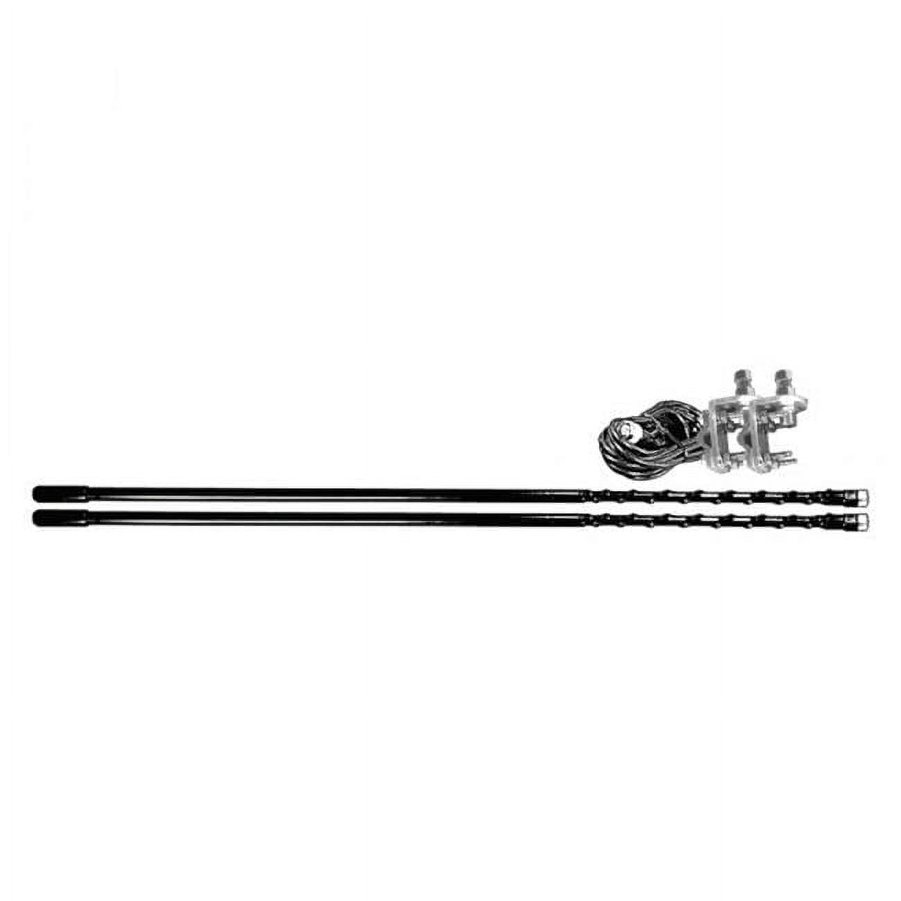 Aries Technology 10826 Antenna Kit 4 ft. Blk Dual with Cables Plus 3 ...