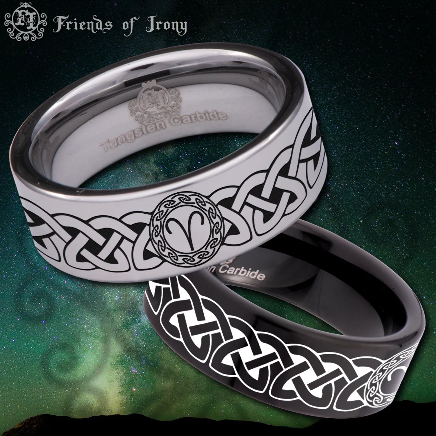 Aries Tungsten Carbide Ring - Walmart.com