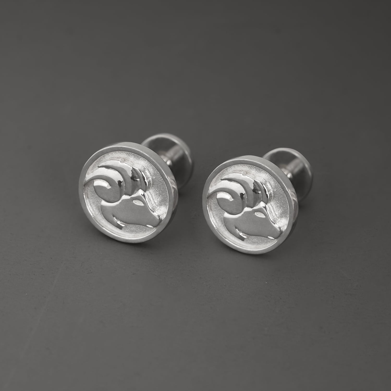 Aries Zodiac Cufflinks, 925 Sterling Silver, Zodiac Silver Cufflinks ...