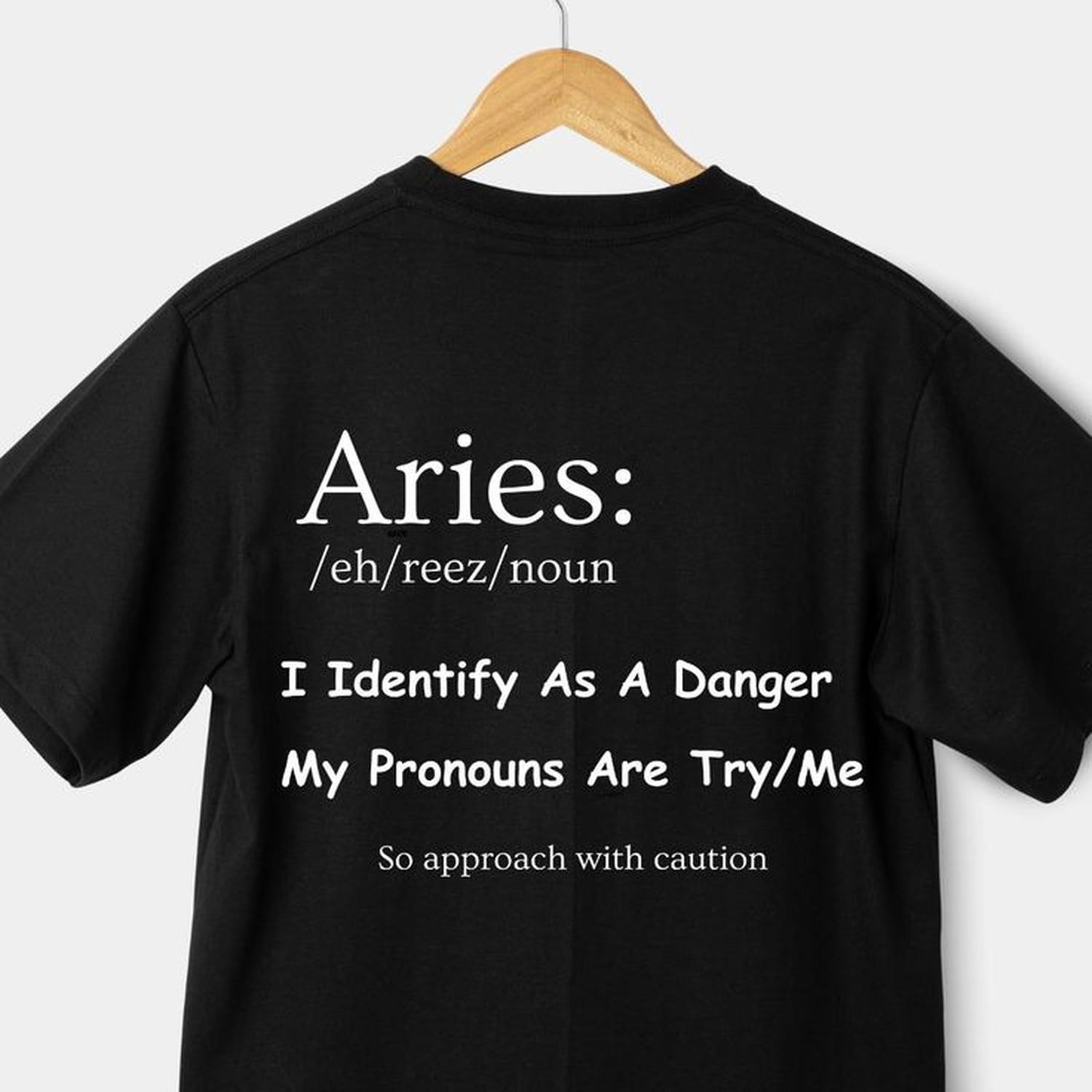Aries Zodiac Humor Digital Art - _I Identify as a Danger_ P1rintable ...