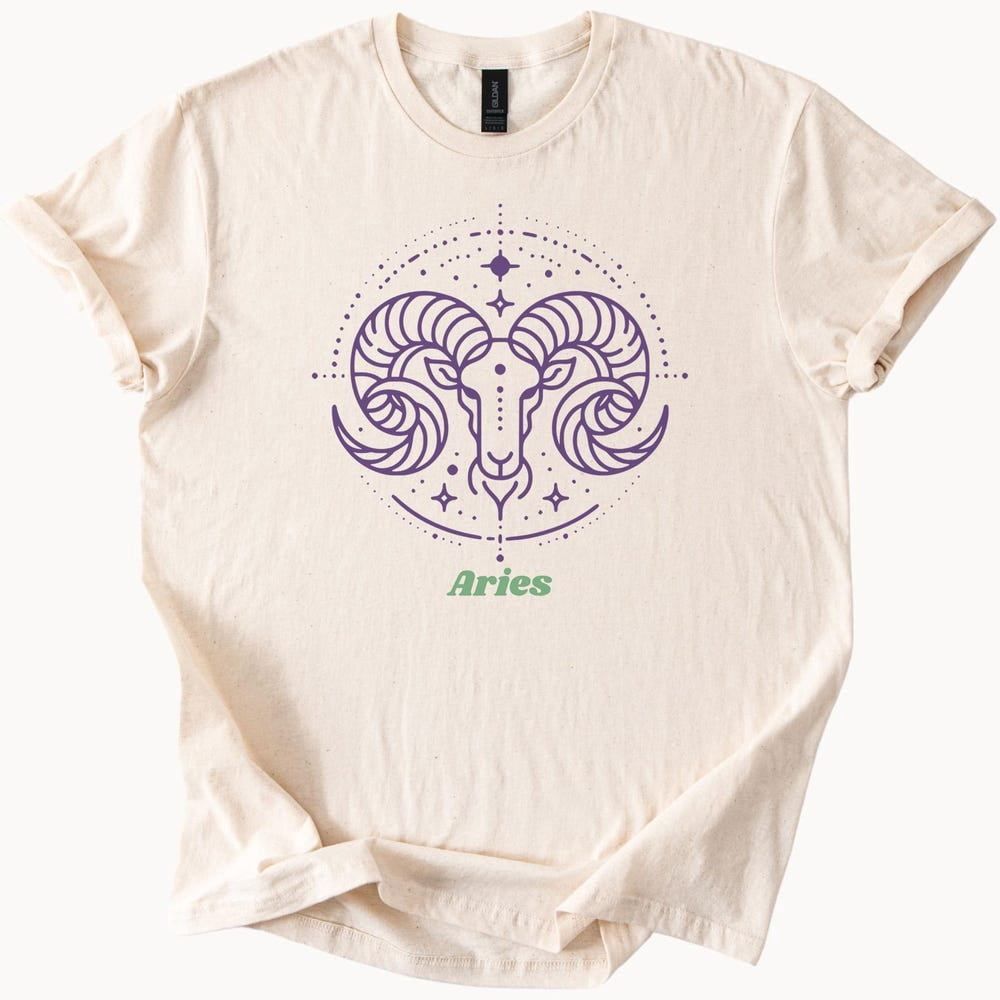 Aries Zodiac Ram Horoscope Astrology Graphic T Shirt Birthday Gifts ...