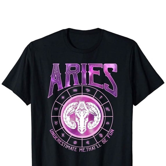 Aries Zodiac Sign Funny Astrology Birthday Gift T-S1Hirt - Walmart.com
