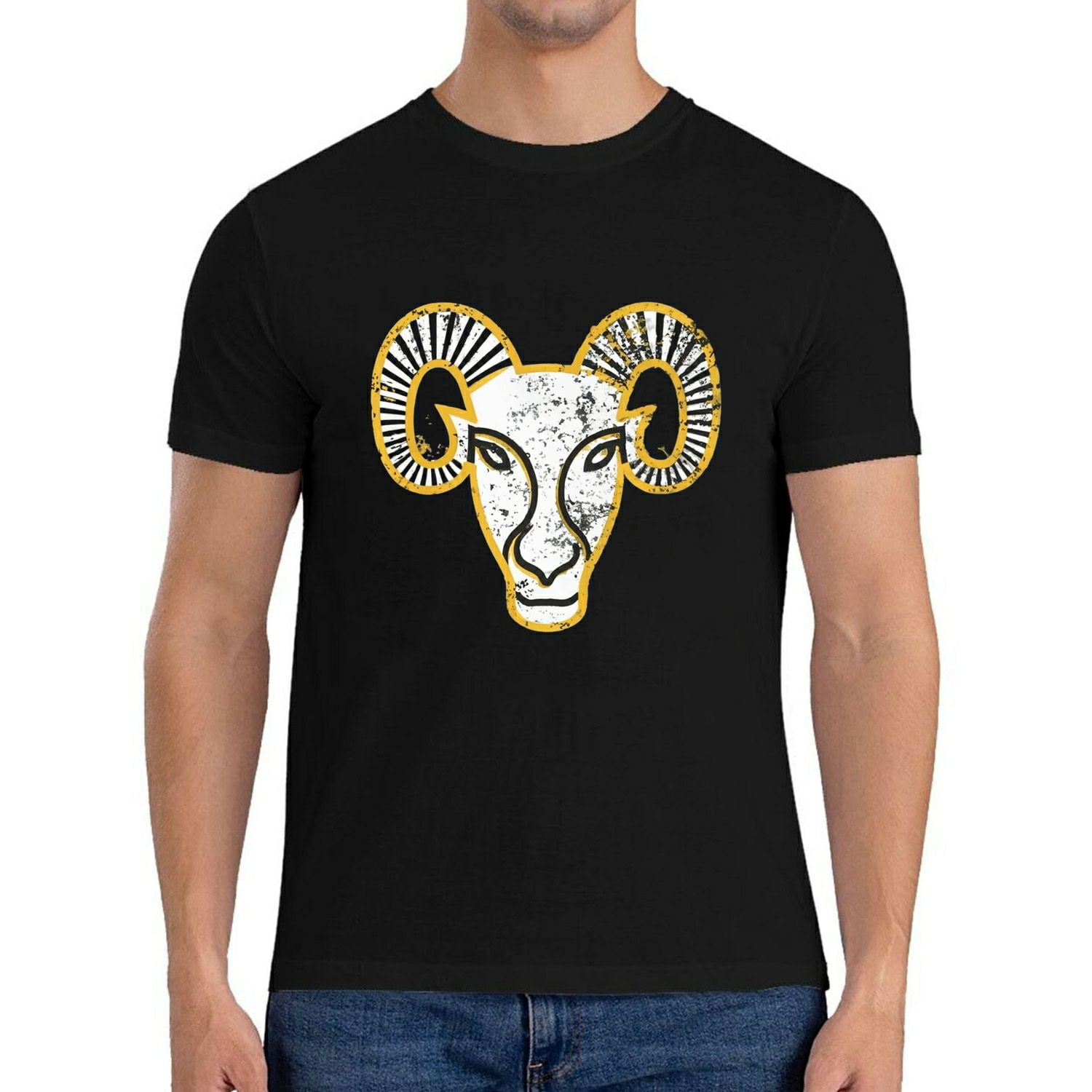 Aries Zodiac Sign Horoscope Symbol Astrological Signs Vintage Mens T