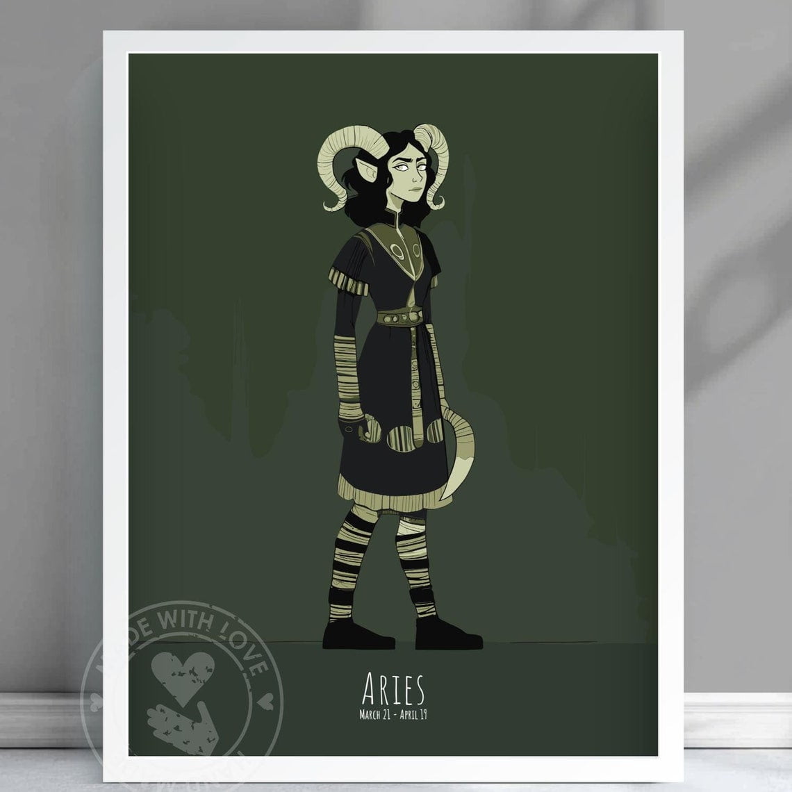 Aries Zodiac Sign Poster, Aries Horoscope Sign, Aries Star Sign, Aries ...