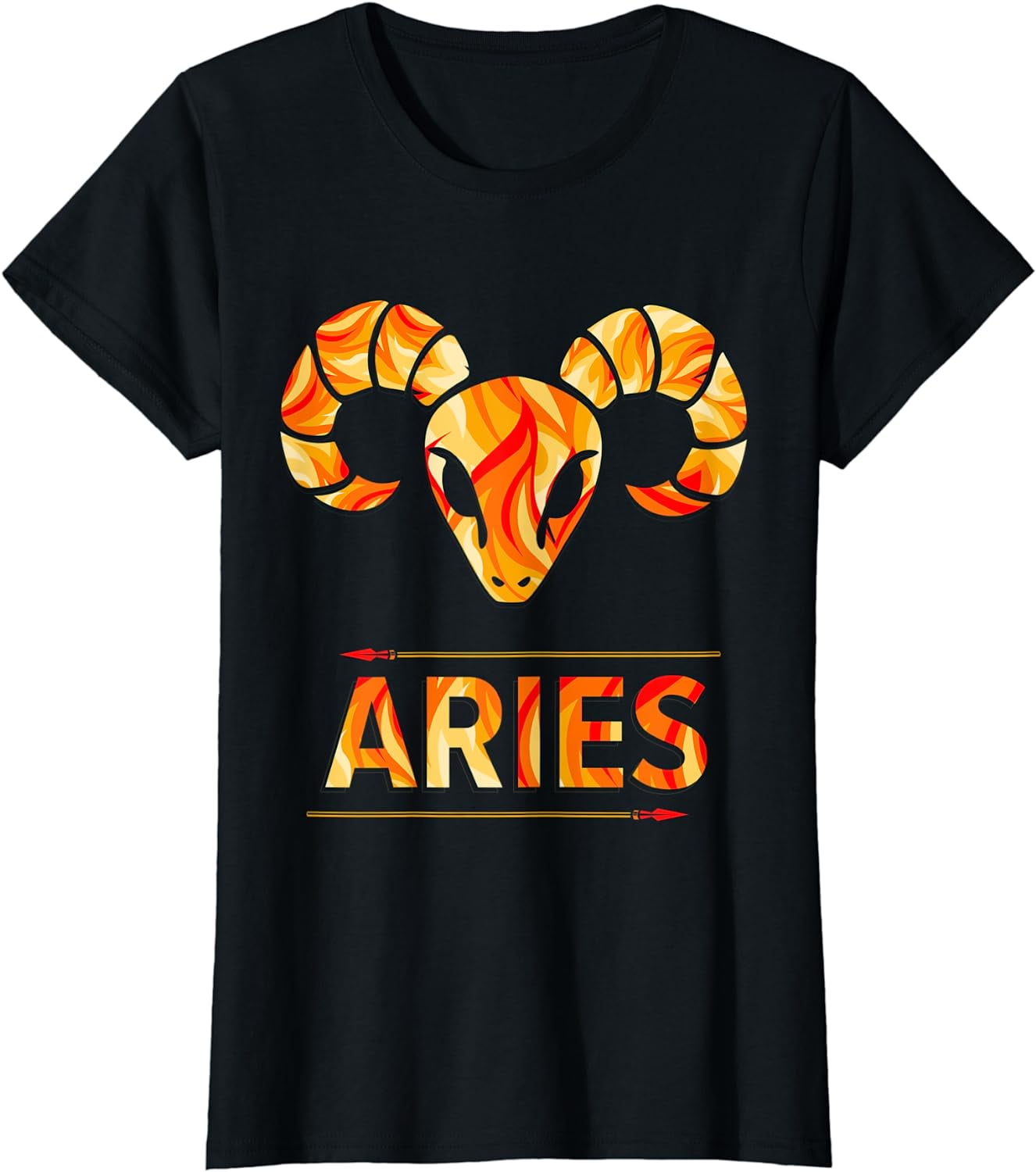 Aries Zodiac Spring Fire Sign Headstrong Ram Aries Birthday T-Shirt ...