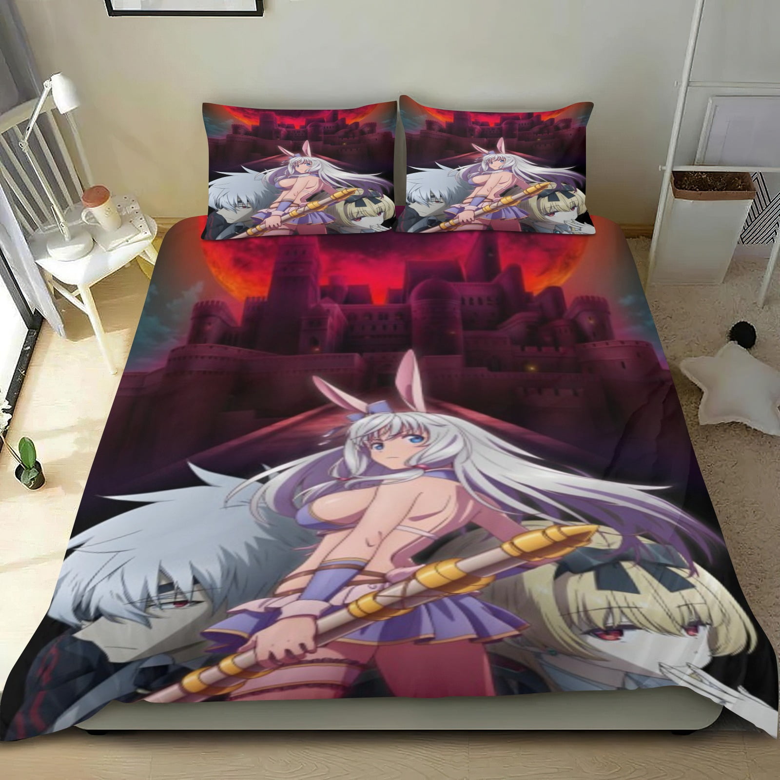 Arifureta Shokugyou de Sekai Saikyou thin bedding set has an iconic print,One duvet cover and ...