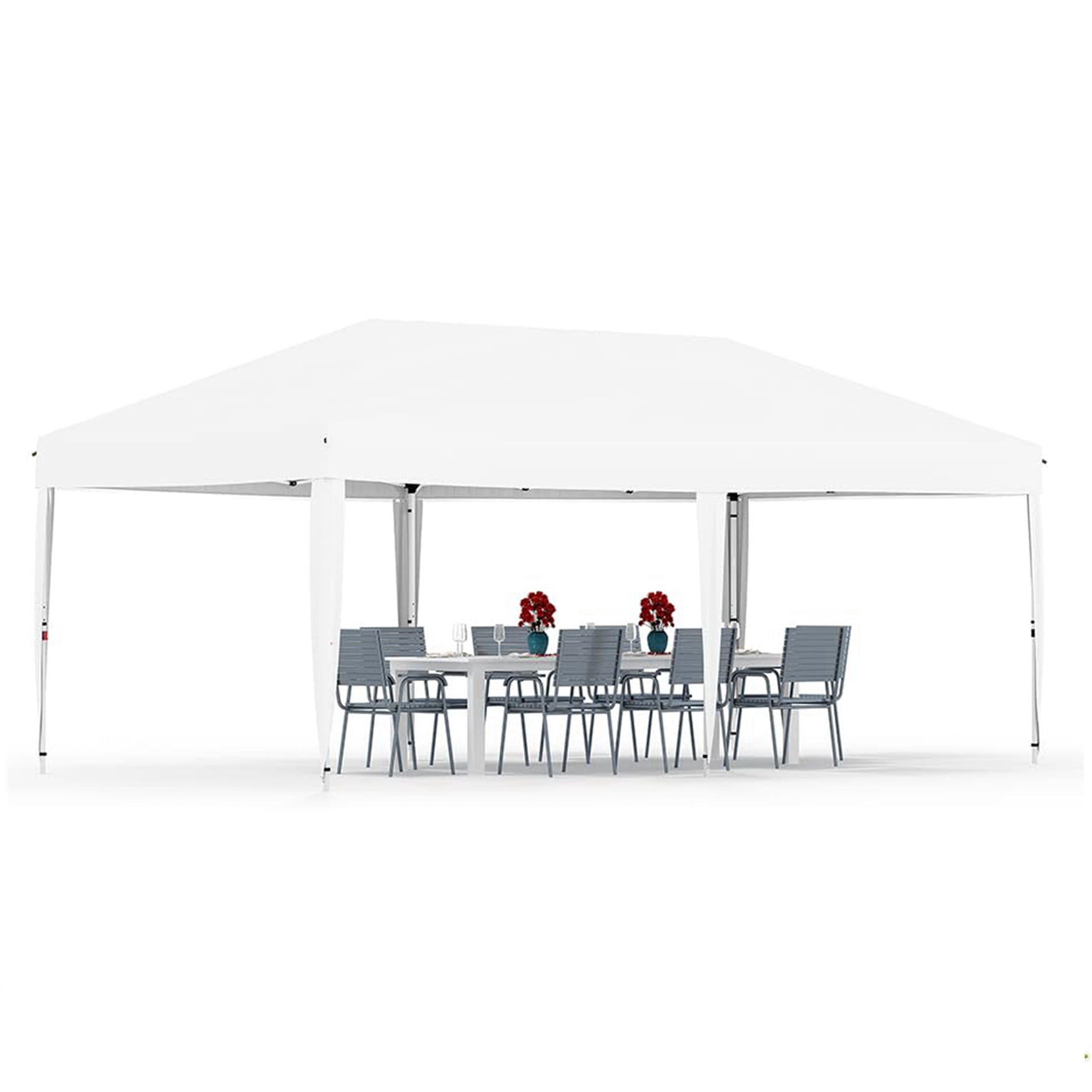 Arigeas 10'x20' Pop Up Canopy Tent with 2 Removable Sidewalls, Easy ...