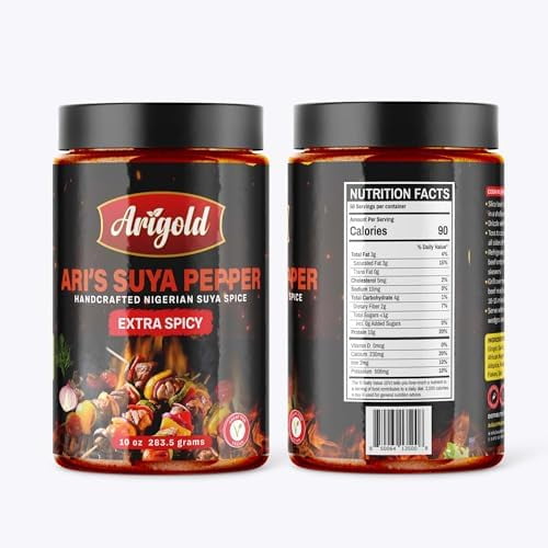 Arigold Suya Pepper - Extra Spicy | MHD1Handcrafted Nigerian Suya Spice ...