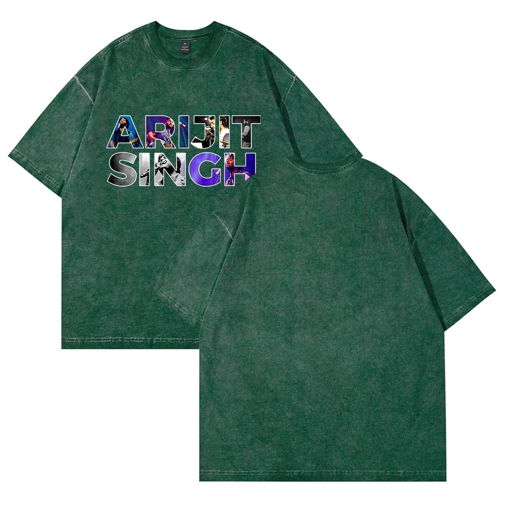 Arijit Singh Logo Merch Vintage Wash Tee Cosplay Women Men Fashion ...