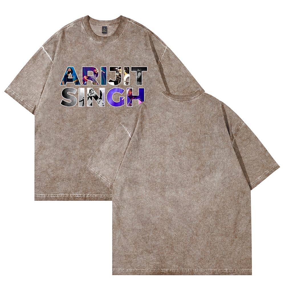 Arijit Singh Logo Merch Vintage Wash Tee Cosplay Women Men Fashion ...